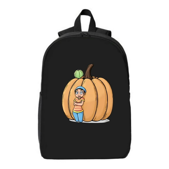 Cartoon Pumpkin Design Laptop Backpack for College & Travel - Fits 15 ...