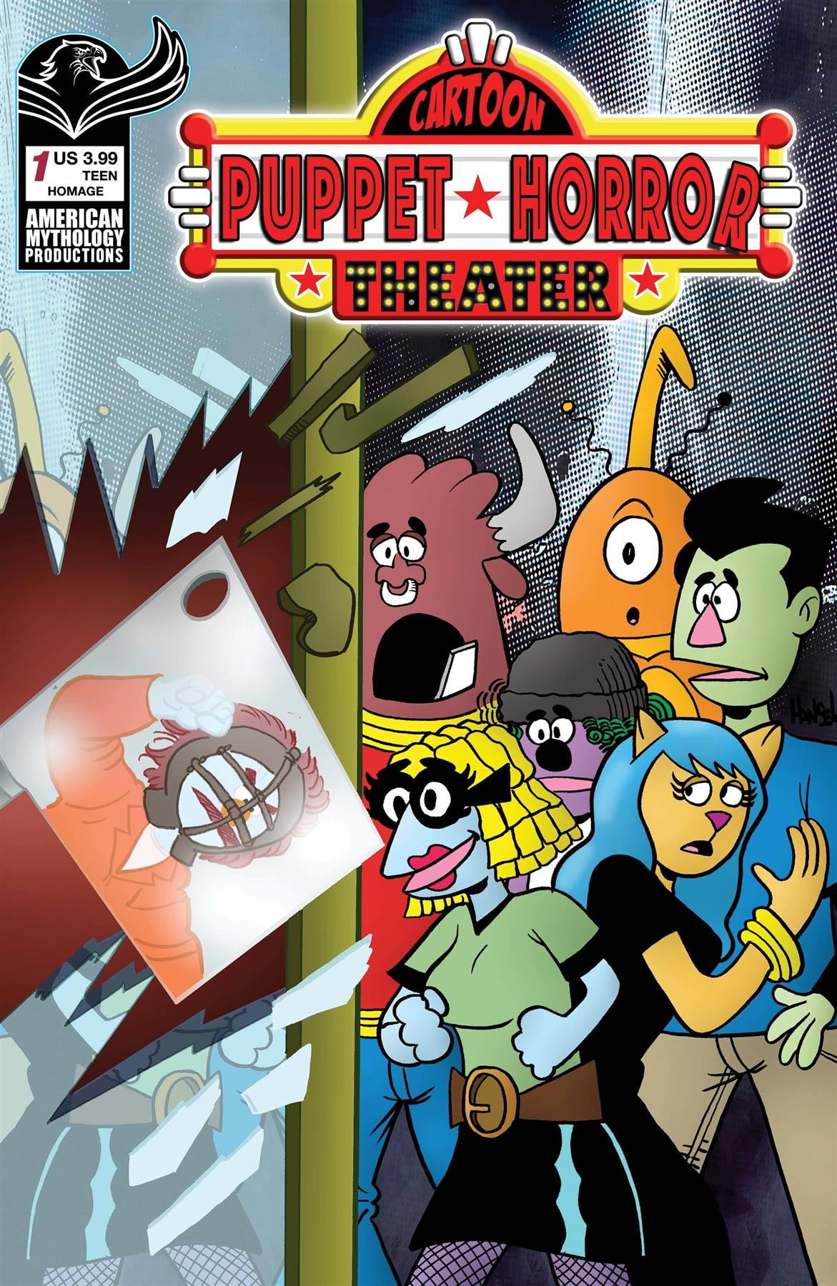 Cartoon Puppet Horror Theater #1 Cvr C Shining Homage Hansel American Mythology Productions ...