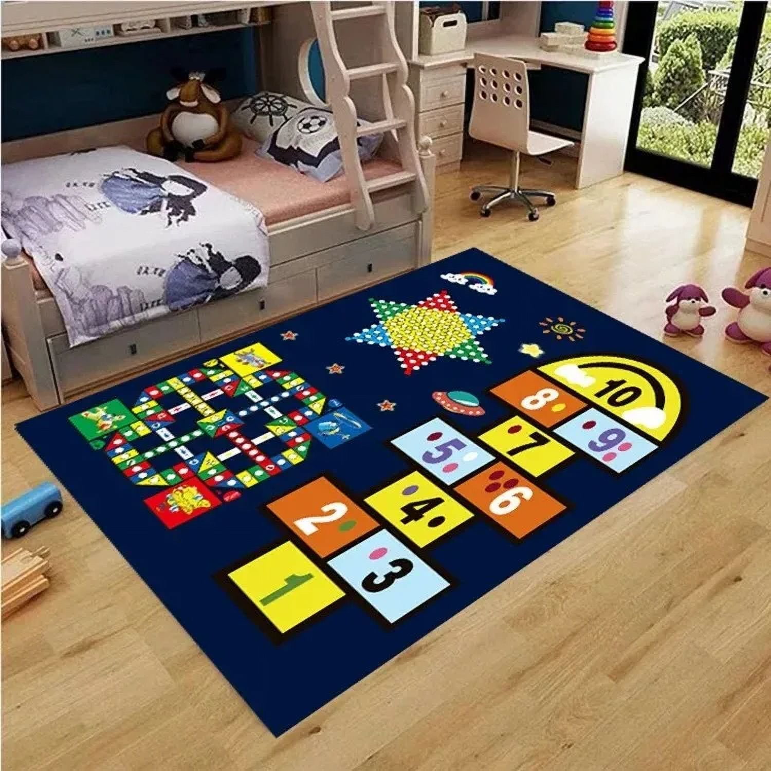 Cartoon Puzzle Carpet Game Sports Jumping Mat Bedroom Kindergarten ...