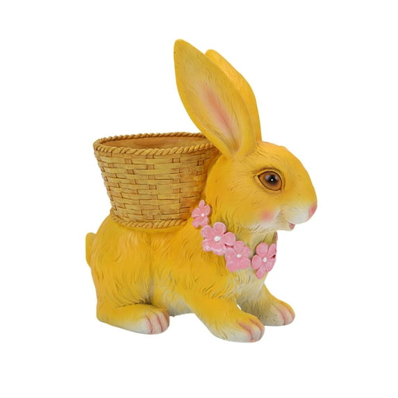 Cartoon Rabbit Resin Flower Pot for Succulents and Plants, Outdoor ...