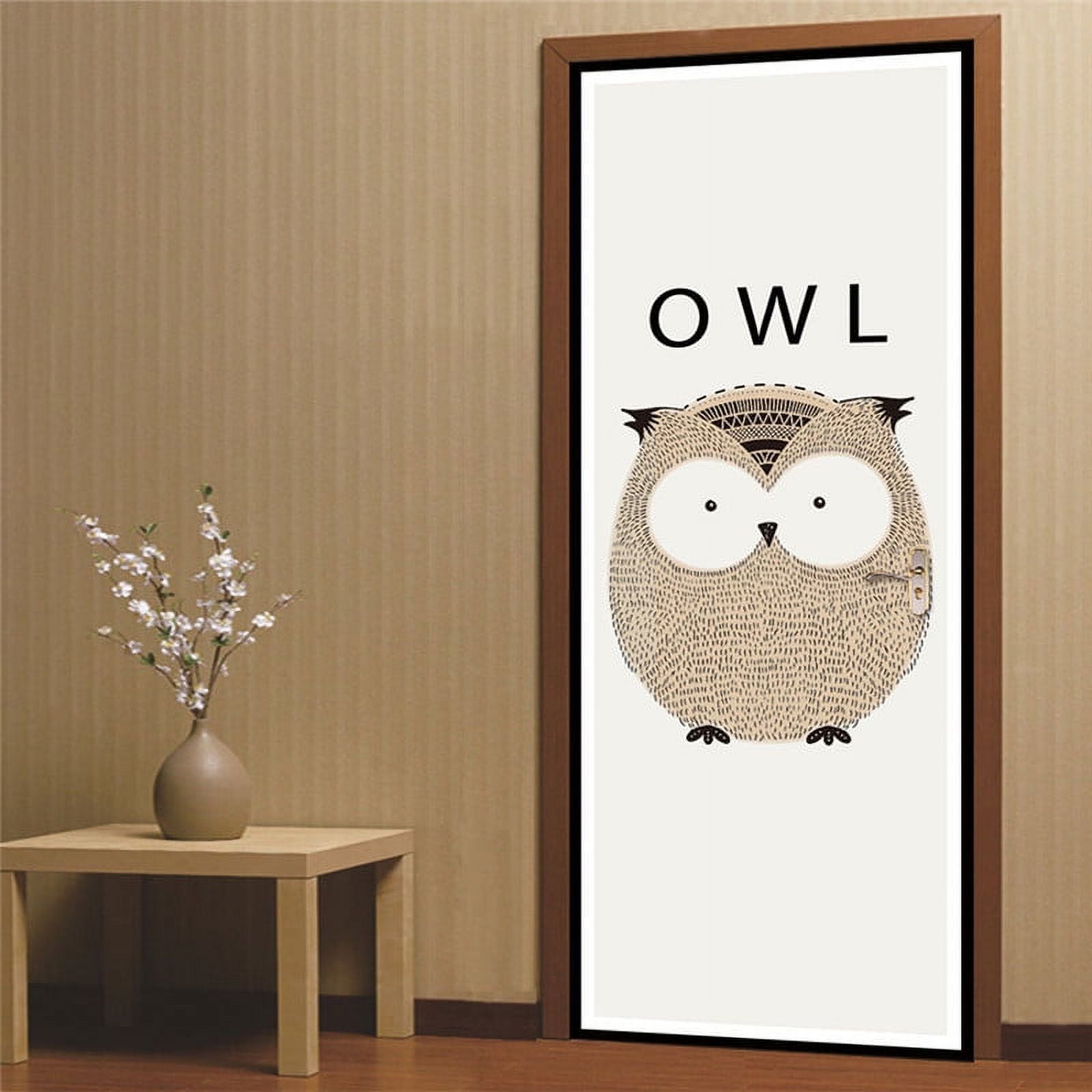 Cartoon Rabbit and Balloon PVC Door Stickers For Kids Room Decoration ...