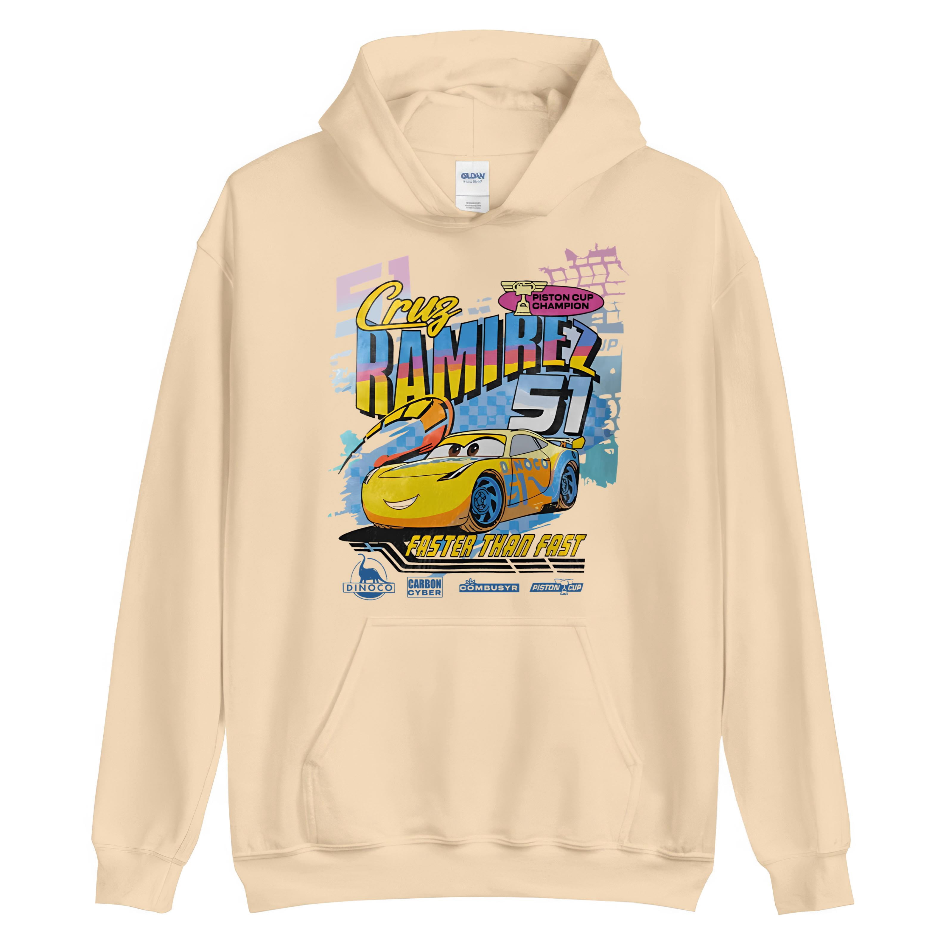 Cartoon Racing Car Cruz Graphic Shirt - Animation, Racing Fan, Disney ...