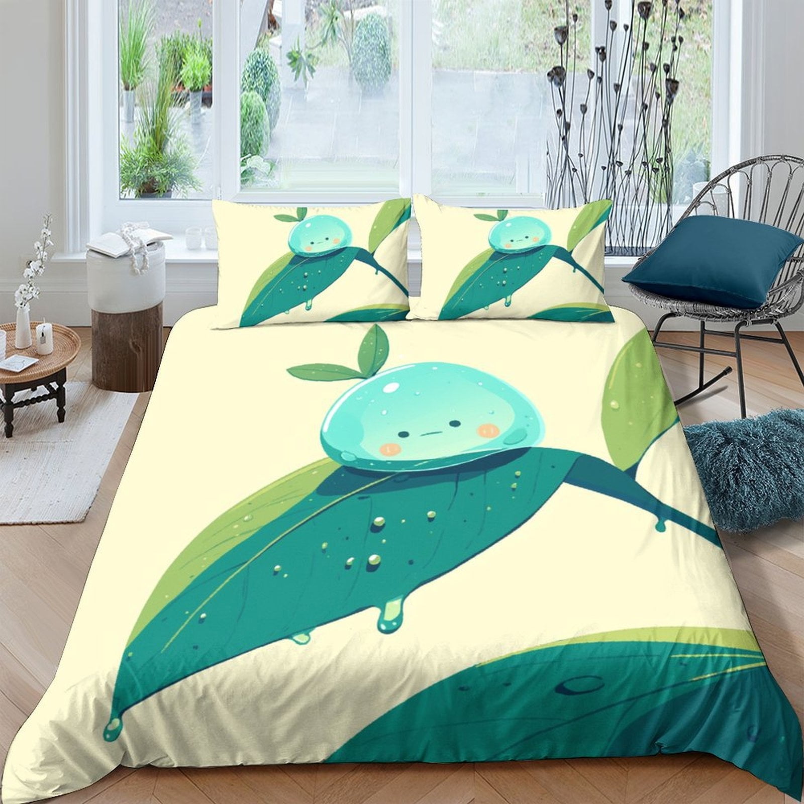 Cartoon Raindrop 3D Printed Bedding Set Comforter Covers Quilt Cover ...