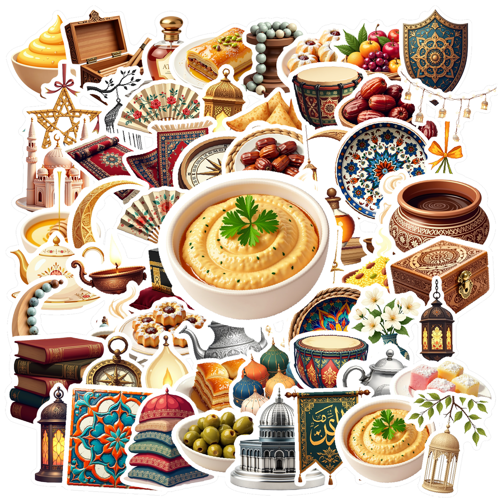 Cartoon Ramadan Islamic Stickers, Waterproof Ramadan Islamic Sticker ...
