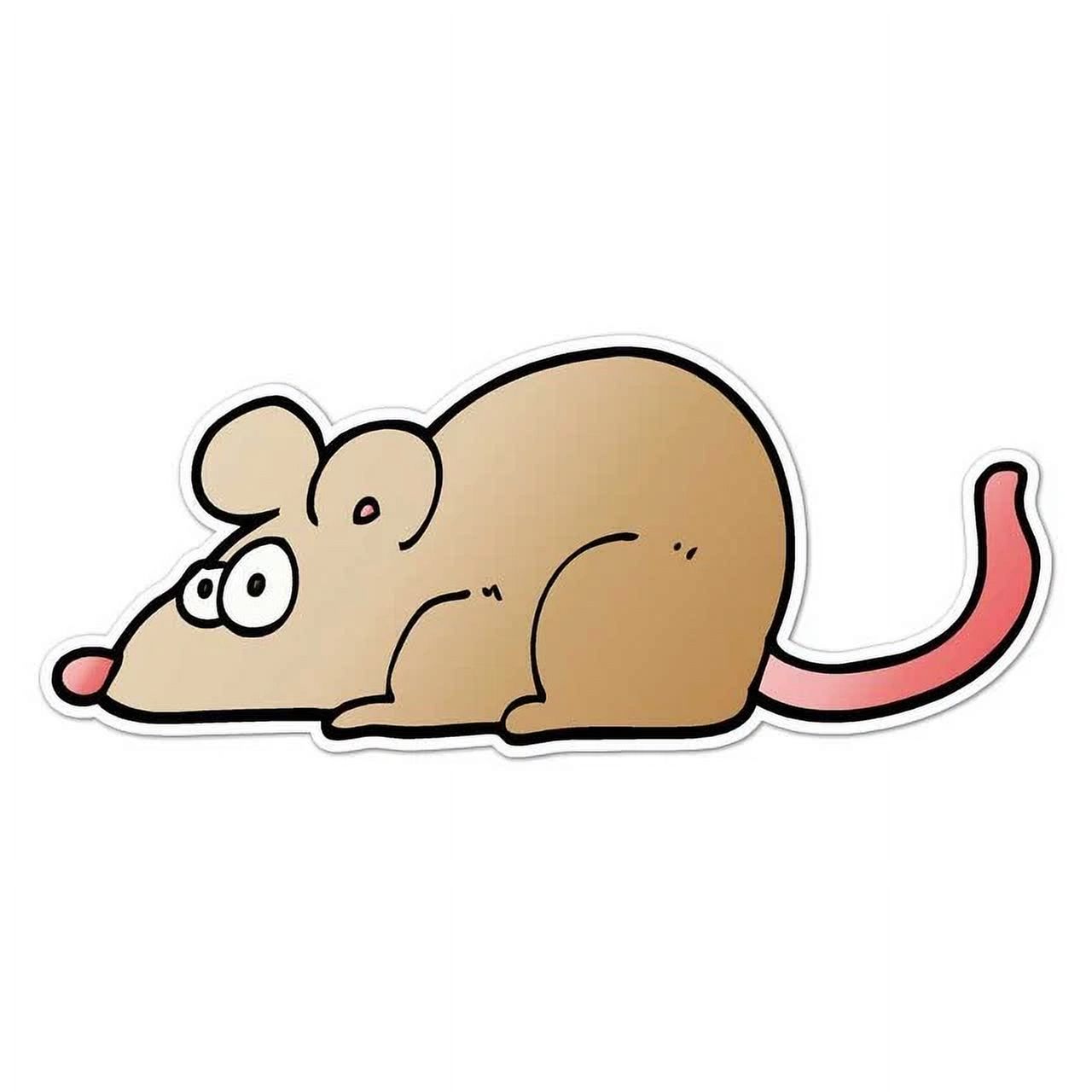 Cartoon Rat Sticker Indoor Outdoor Phone Decal Water Bottle Stickers ...