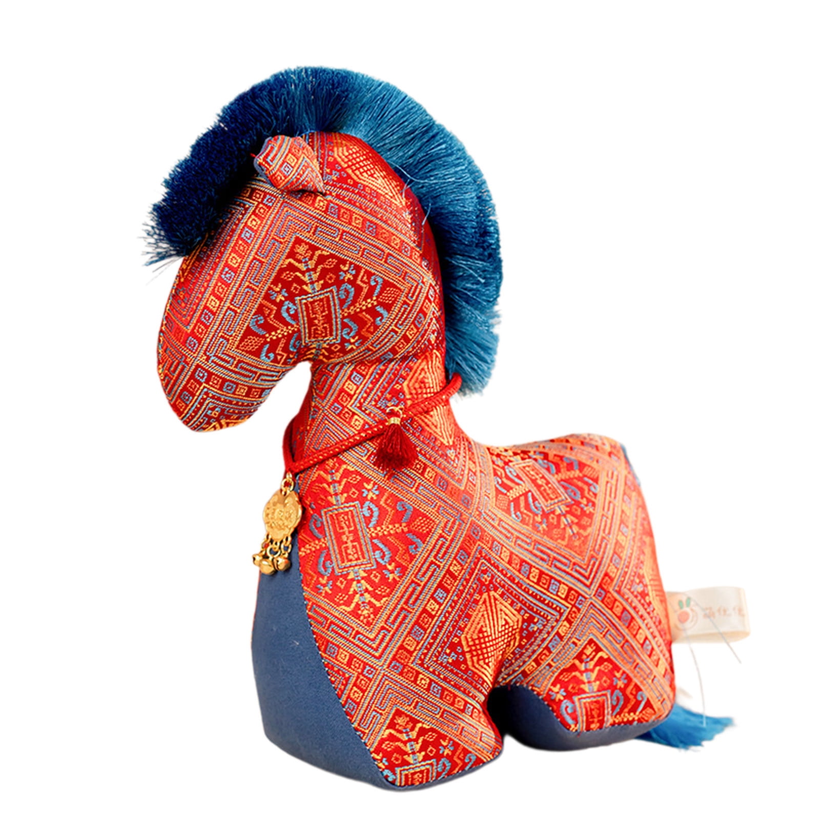 Cartoon Red Horse Pony Plush Stuffed Animal Toy Zodiac Doll Decoration ...