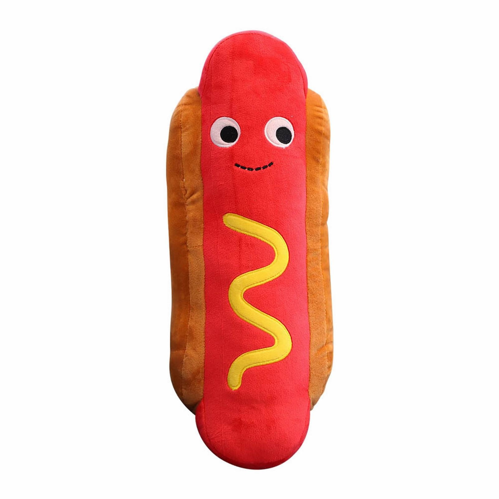 Cartoon Red Sausage Pillow Plush Toy 17.7inch Soft Doll for Kids ...