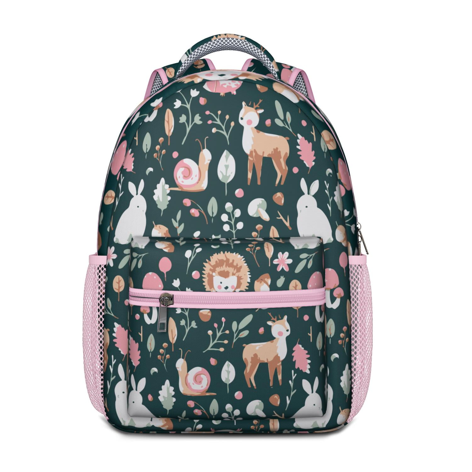 Cartoon Reindeer and Buck Design Backpack – Orange Hunting Lover ...