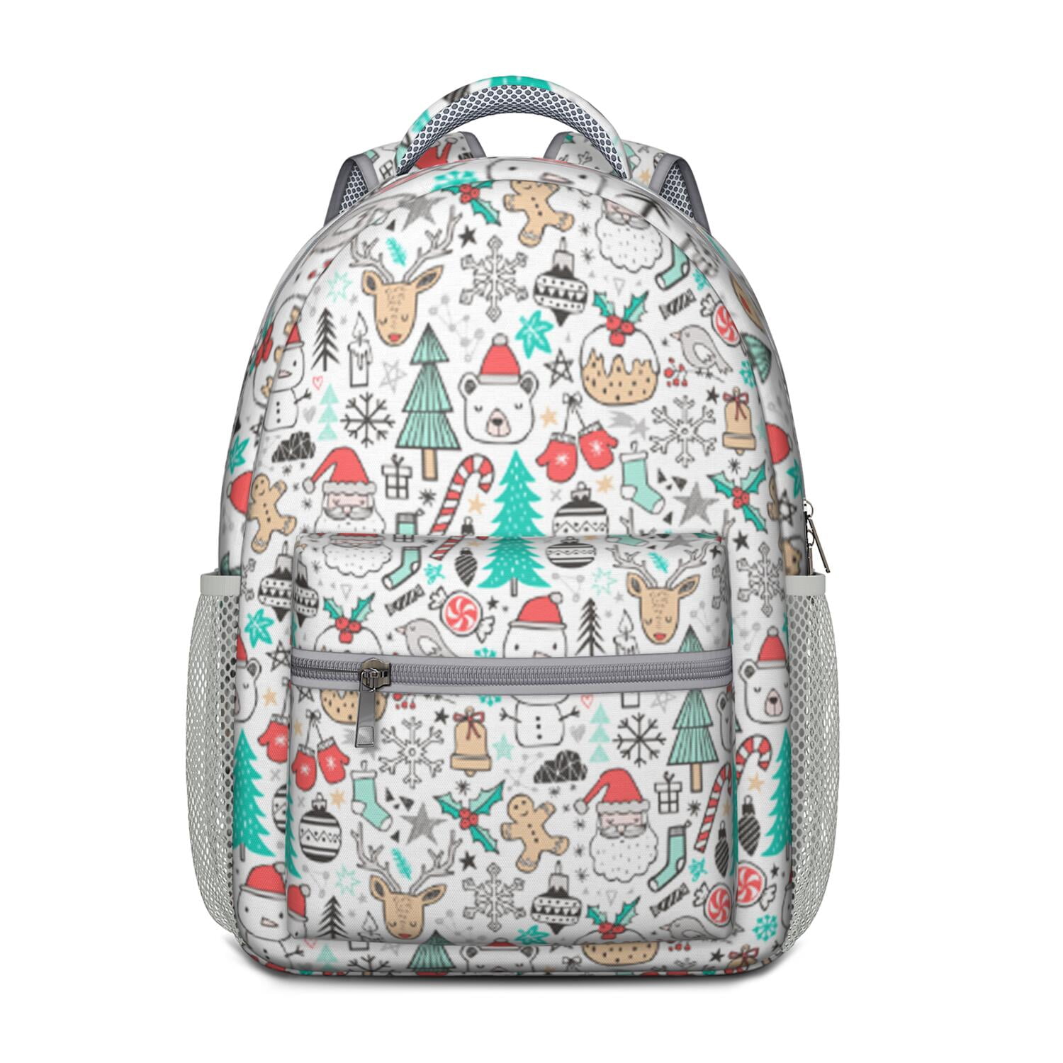 Cartoon Reindeer and Buck Design Backpack – Orange Hunting Lover ...