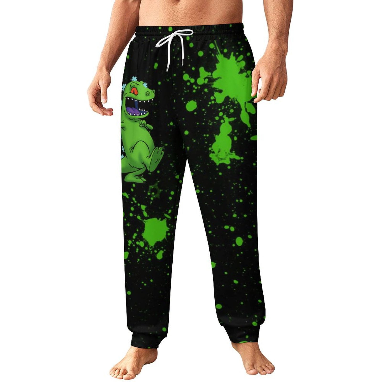 Cartoon Reptar Rugrats Adult Sweatpants Joggers Pants Trousers 3D ...