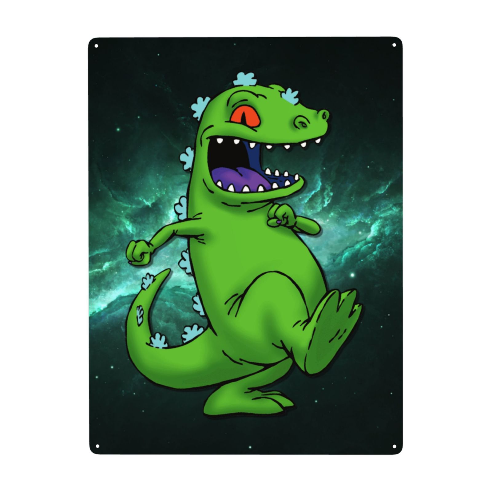 Cartoon Reptar Rugrats Metal Sign Decor 30x40cm Wall Art Sign for Home ...