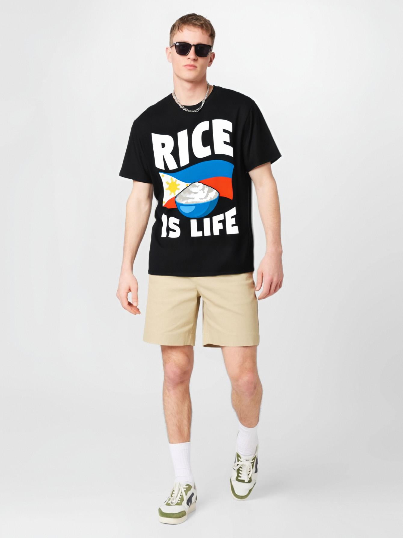 Cartoon Rice Letter Pattern Trendy Frontline Personalized Flat Printed ...