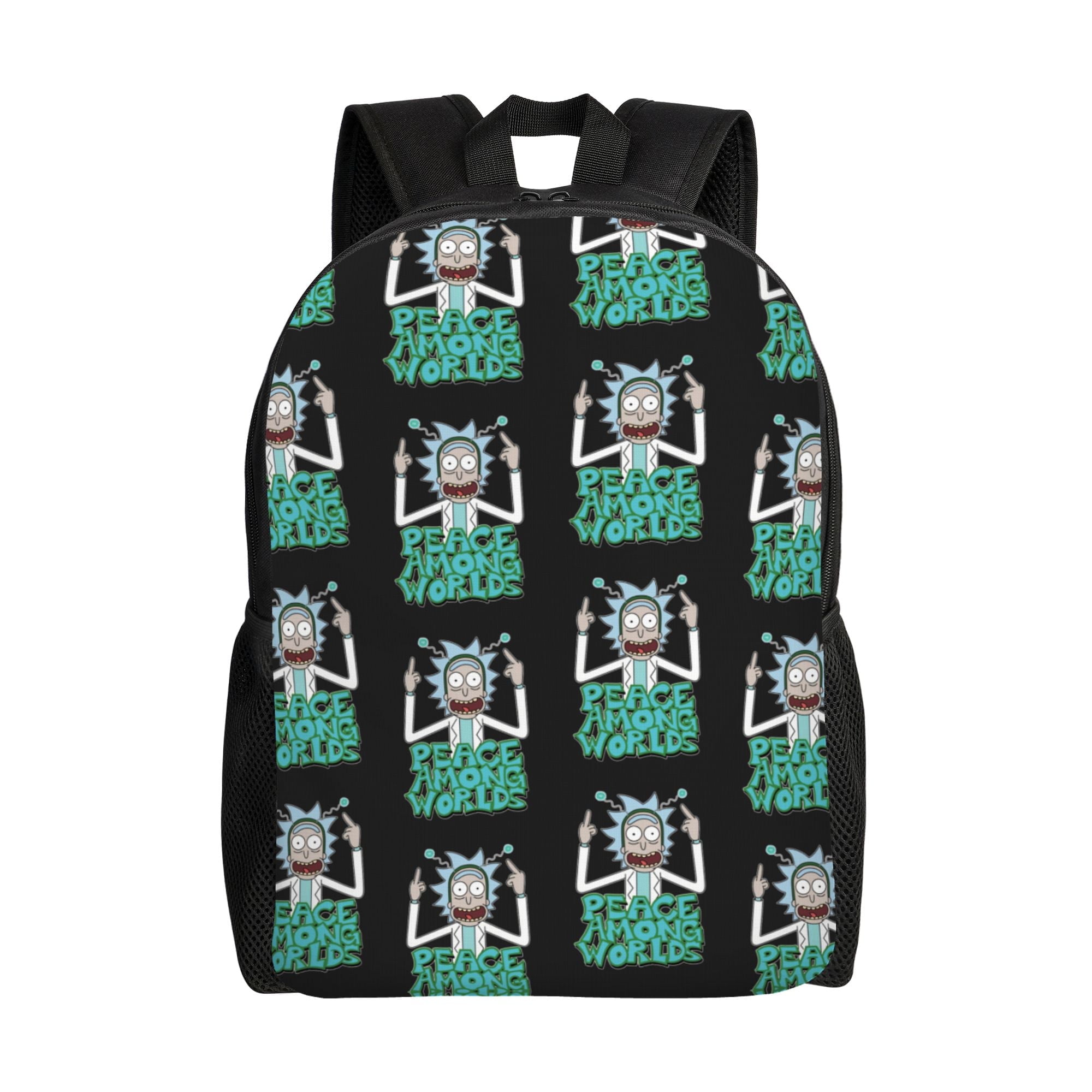 Cartoon Rick And Morty Backpack for Adult Simple Lightweight Casual ...