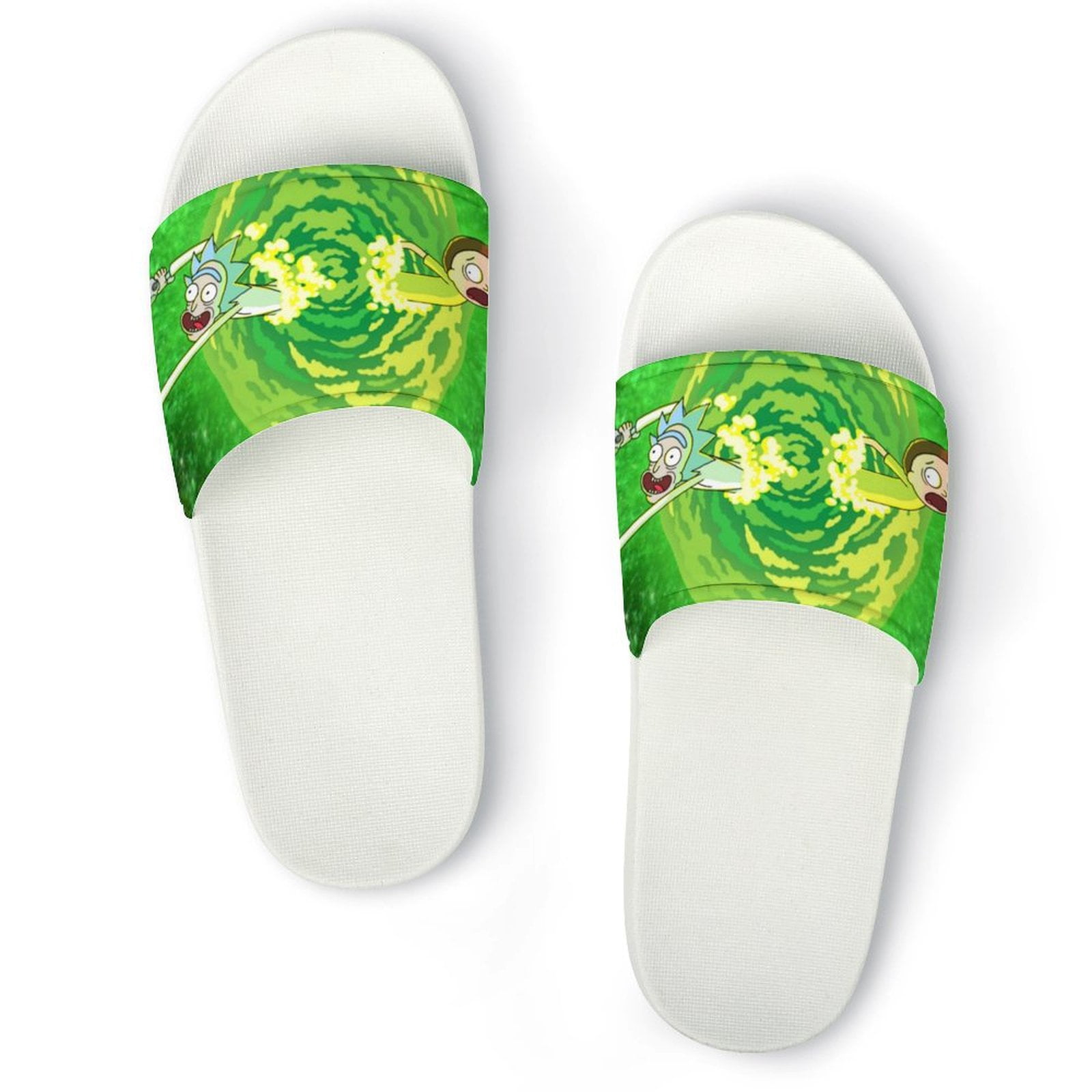 Cartoon Rick And Morty Unisex Slippers Summer Beach Slide Sandals Comfortable Home Slippers ...