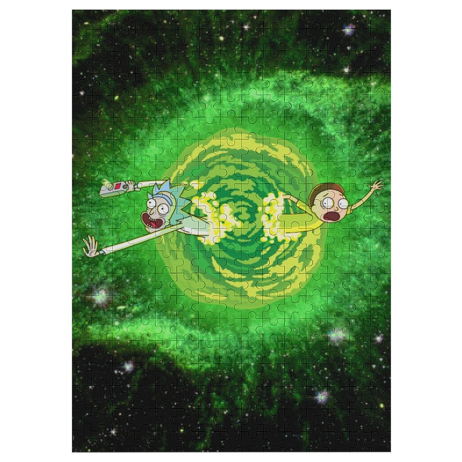 Cartoon Rick And Morty Wooden Puzzle Home Decoration Interlocking ...
