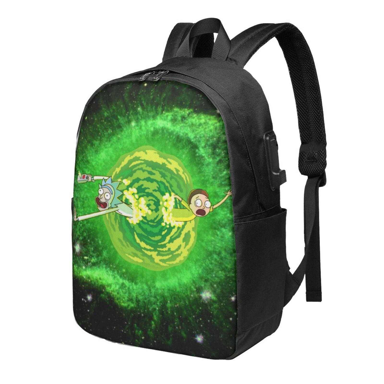 Cartoon Rick and Morty Backpack Lightweight Shoulders Daypack School ...