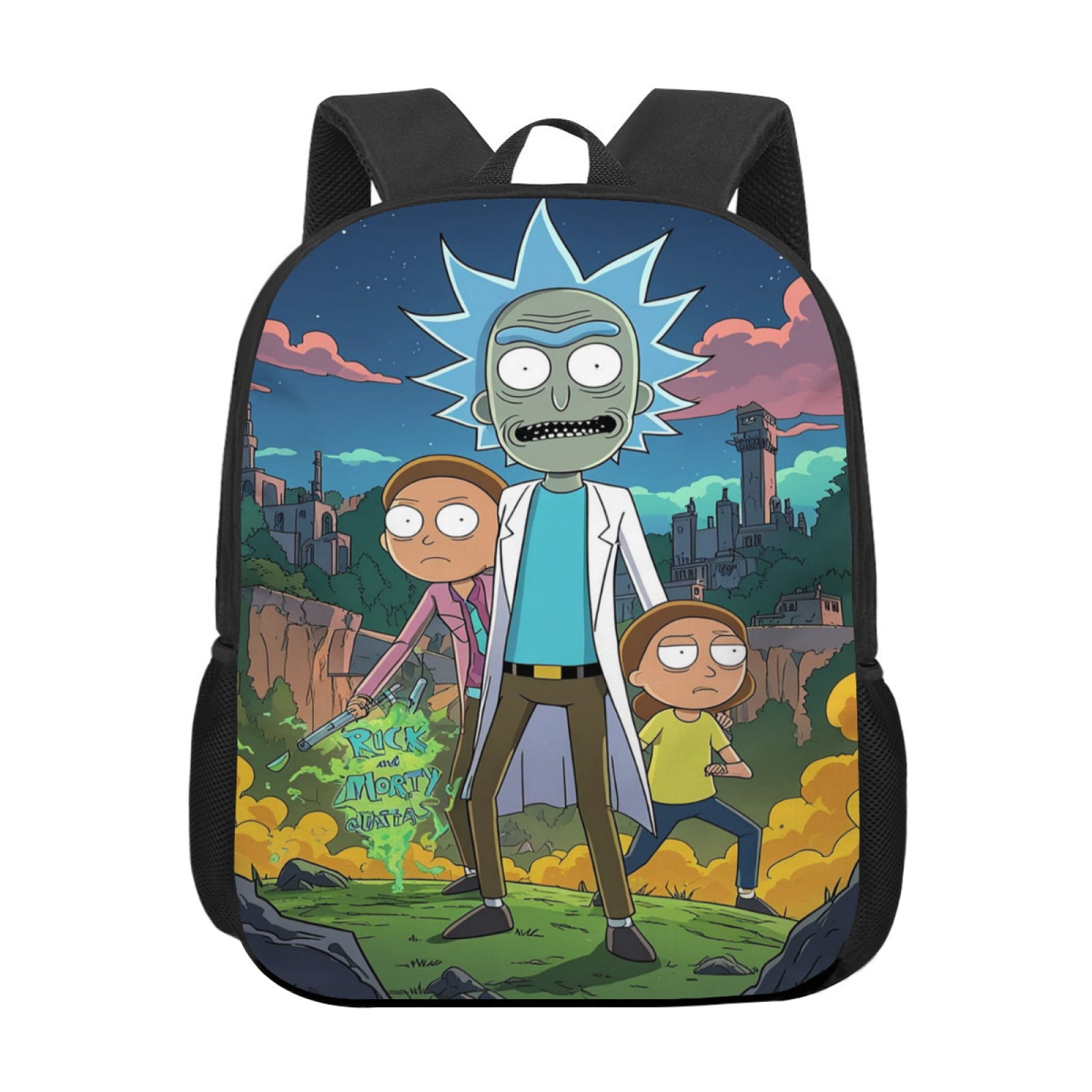 Cartoon Rick and Morty Backpack for mans & woman, Adolescent Travelbag ...