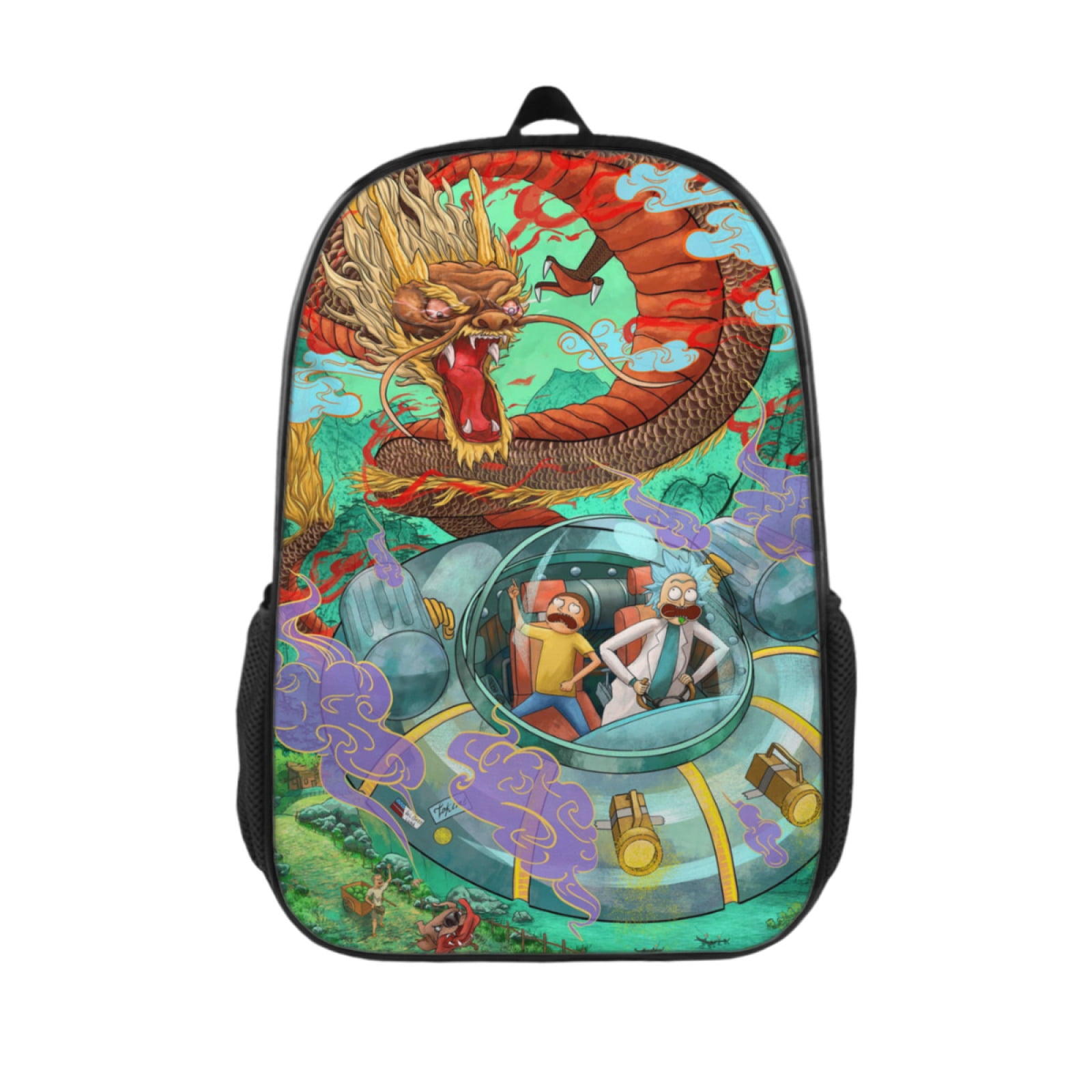 Cartoon Rick and Morty Backpack for mans & woman, Adolescent Travelbag ...