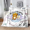 Cartoon Rilakkuma Anime Girls Throws Blanket for Baby Hiking Picnic Bed ...