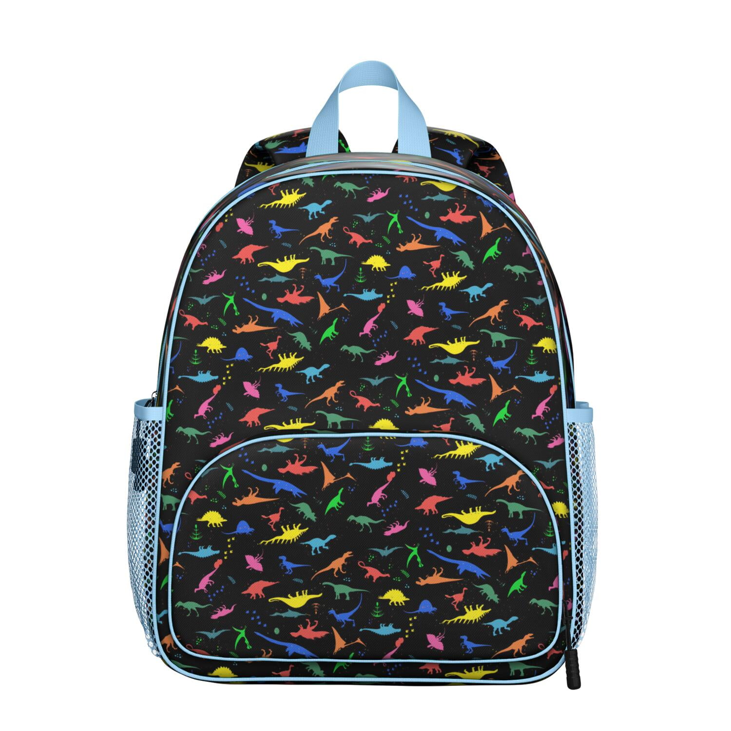 Cartoon Roaring Dino Student Backpack – Watercolor Dinosaur Artwork ...
