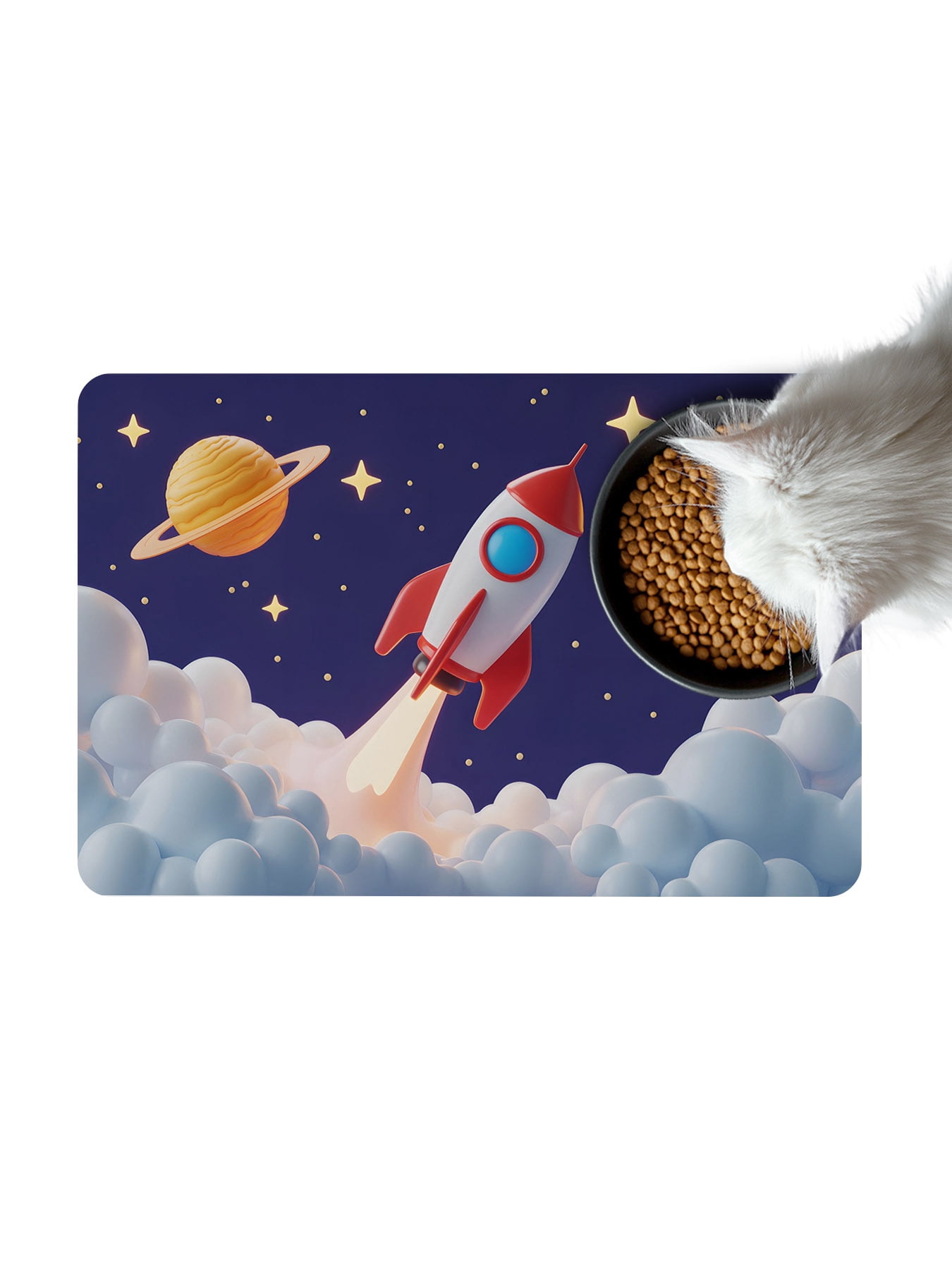 Cartoon Rocket Doormat Non Slip Diatomaceous Earth Door Mat Absorbent ...