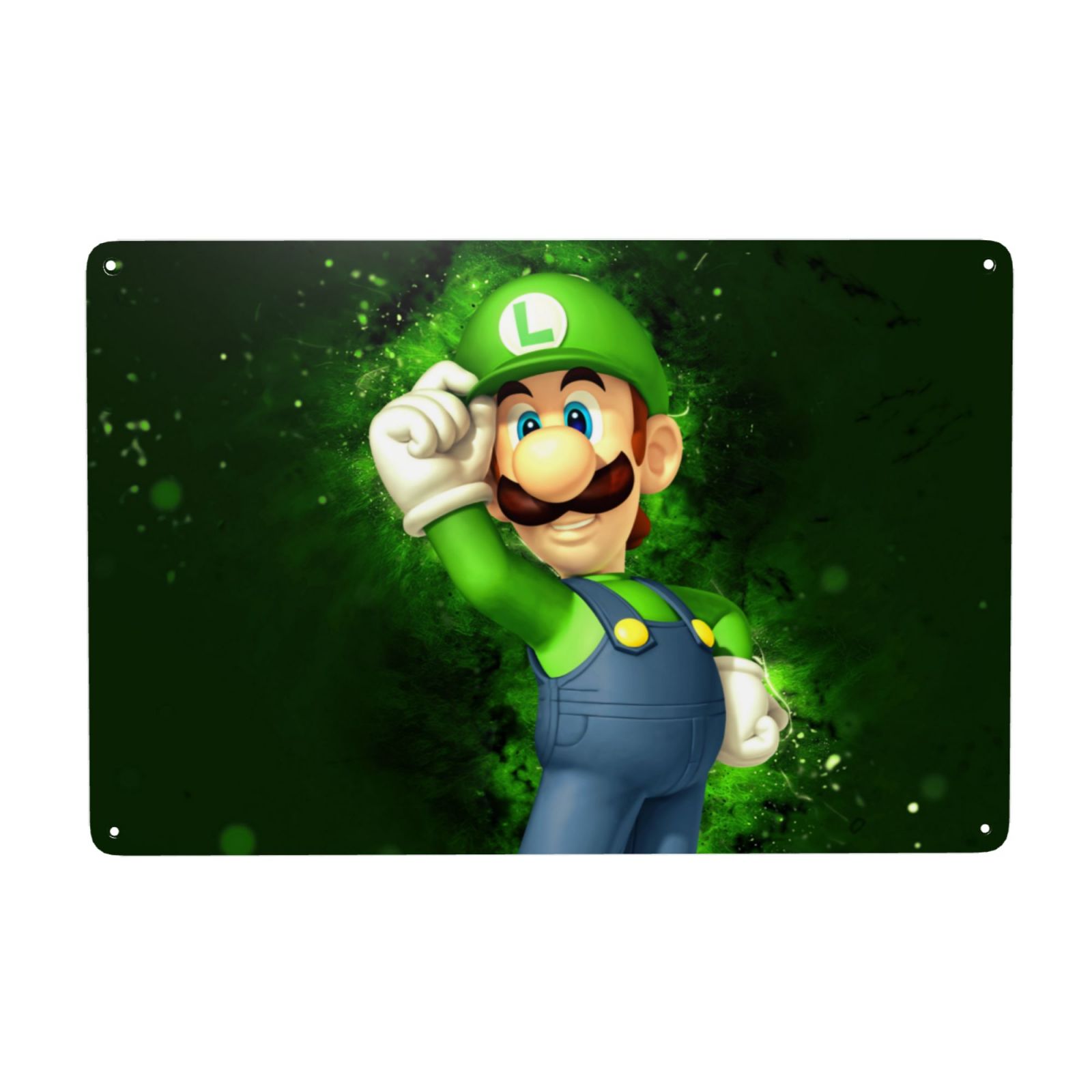 Cartoon Role Luigi's Mansion Metal Tin Sign Decoration Wall Art Gift ...