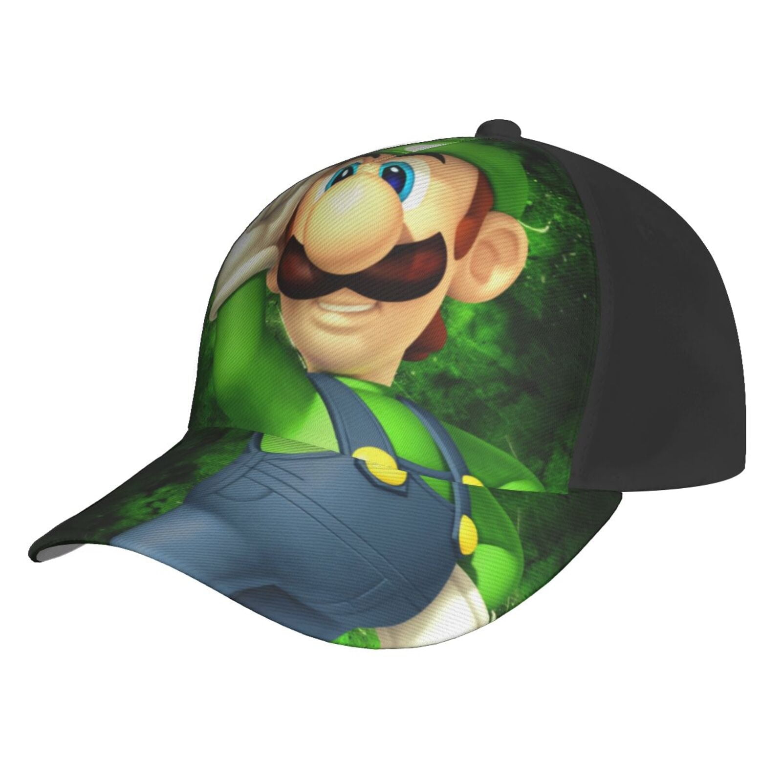 Cartoon Role Luigi's Mansion Unisex Baseball Cap Adjustable Trucker Dad ...