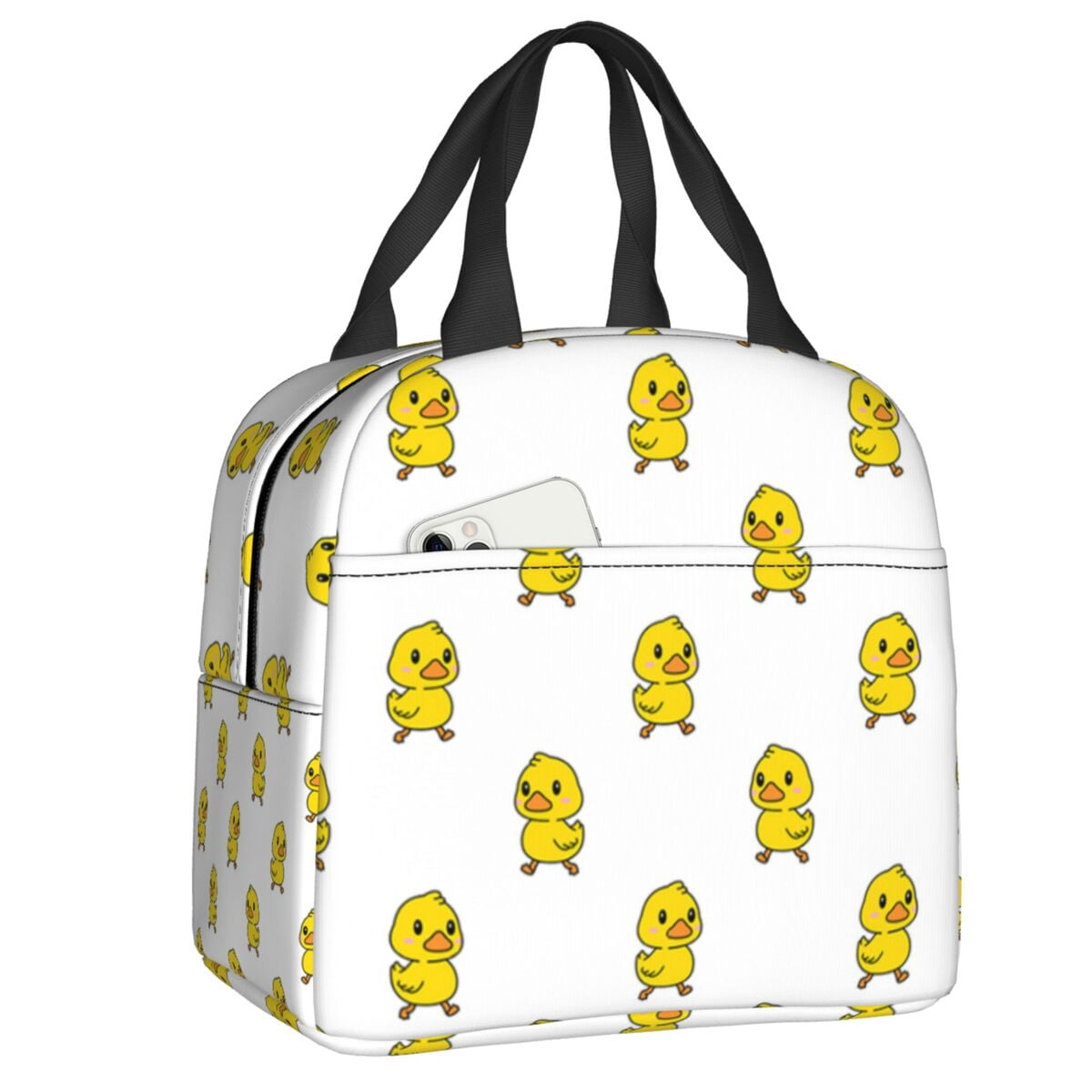 Cartoon Rubber Duck Thermal Insulated Lunch Bag Women Portable Lunch ...