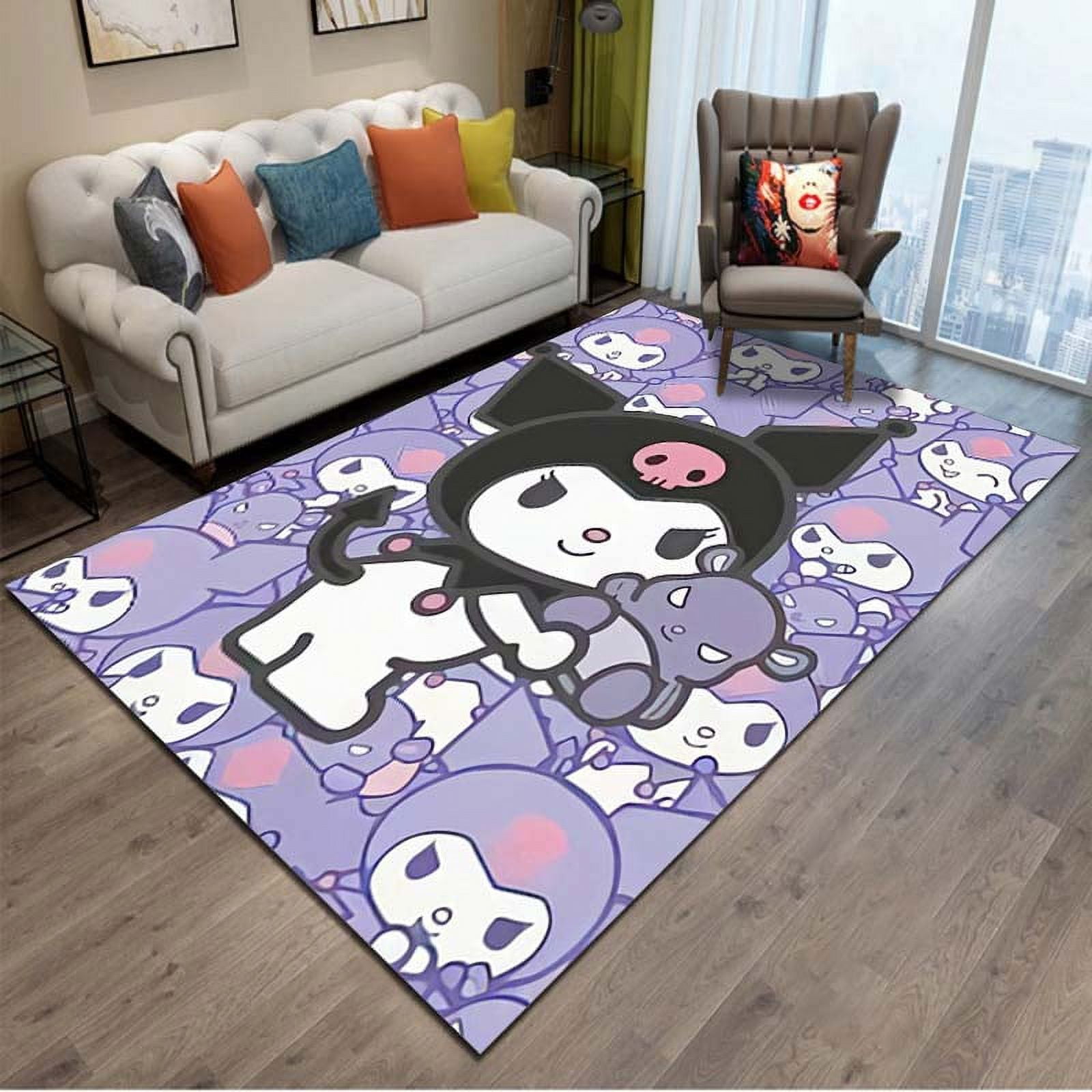 Cartoon Rug Carpet for Living Room Bedroom Mat Hello Kitty Floor Rug ...