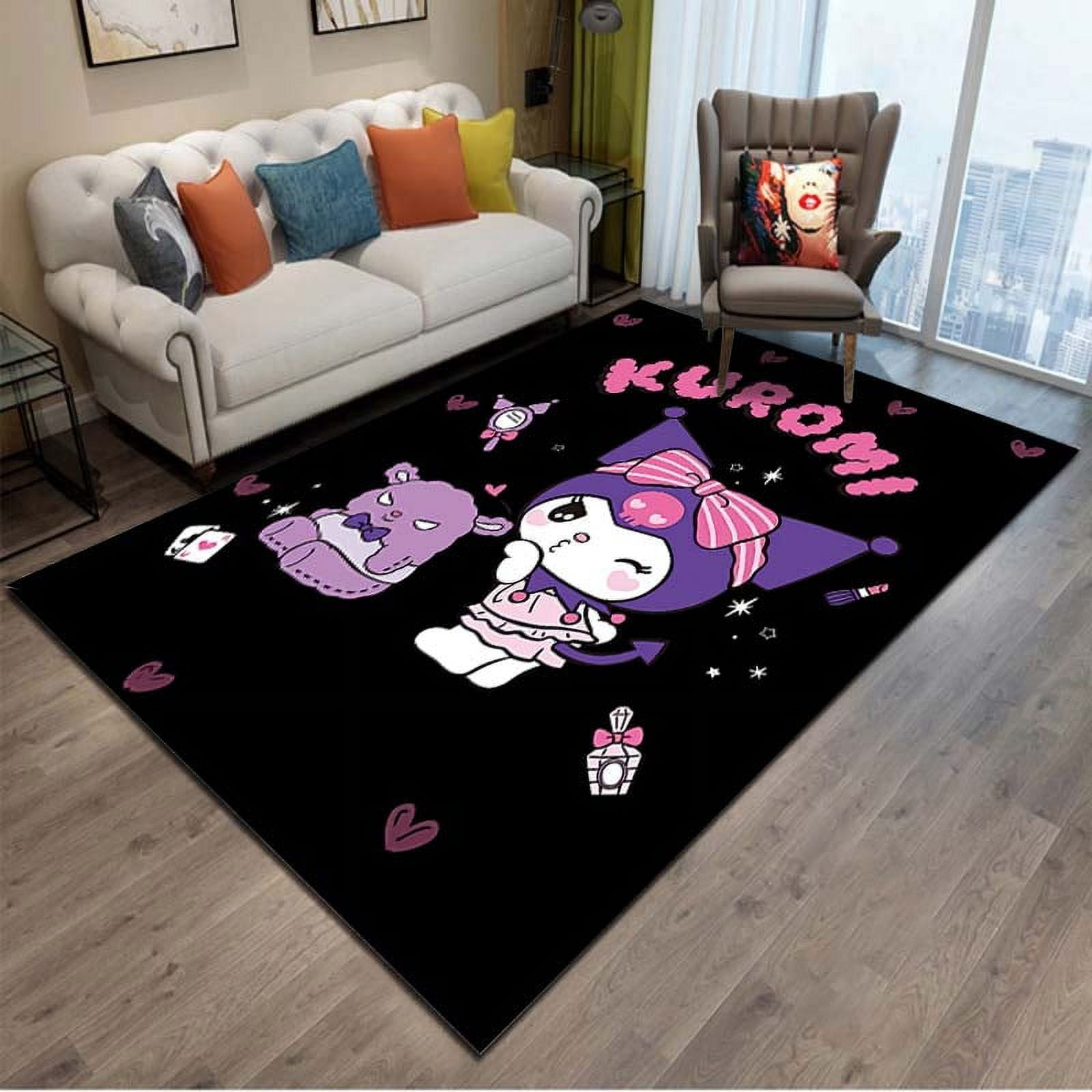 Cartoon Rug Carpet for Living Room Bedroom Mat Hello Kitty Floor Rug ...