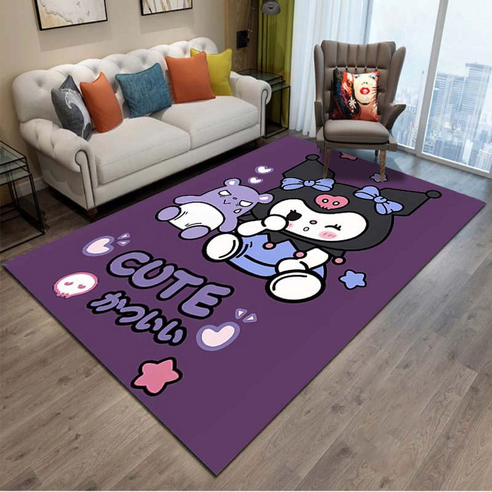 Cartoon Rug Carpet for Living Room Bedroom Mat Hello Kitty Floor Rug ...