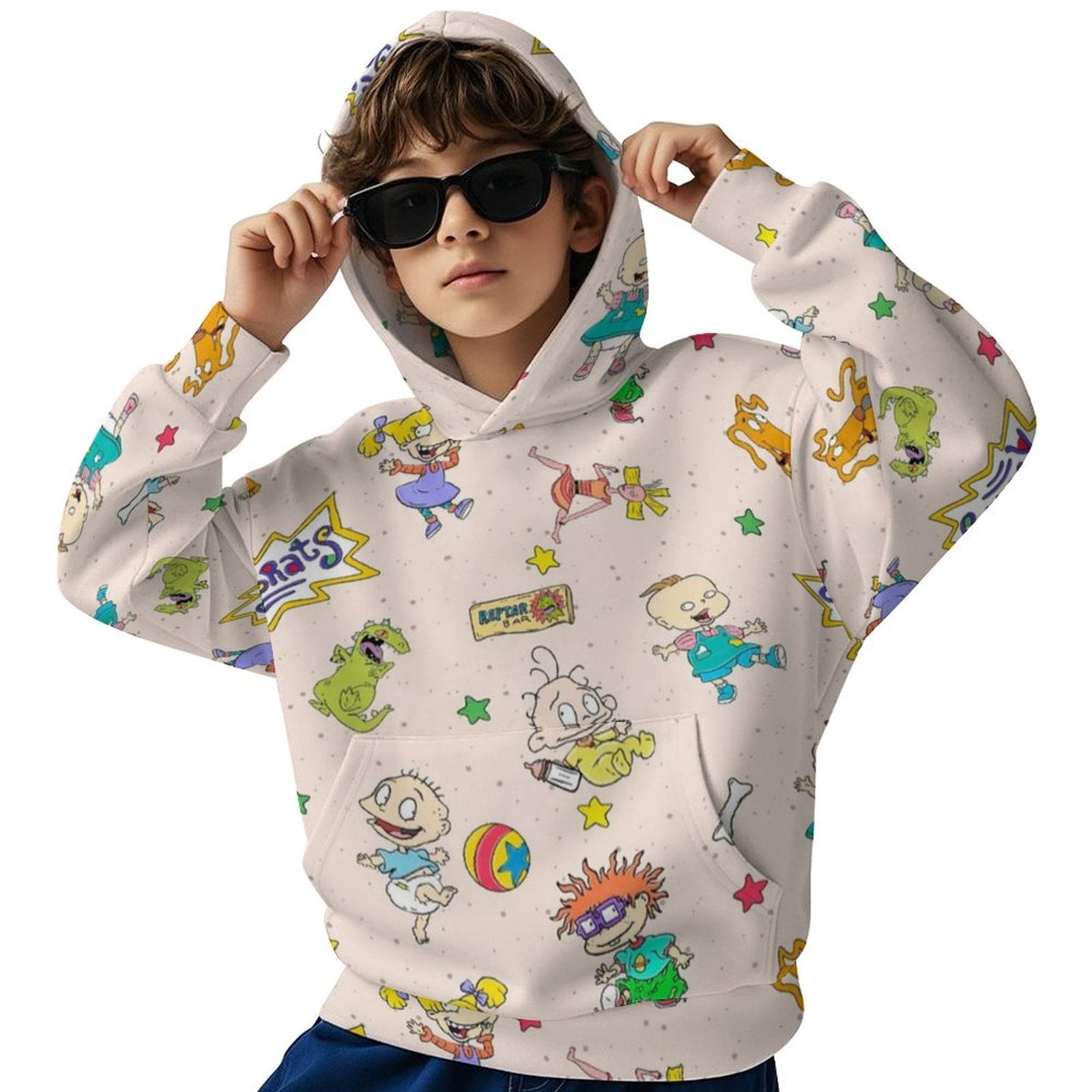 Cartoon Rugrats Children's Sweatshirt Hoodies Daily Kids Pullover ...