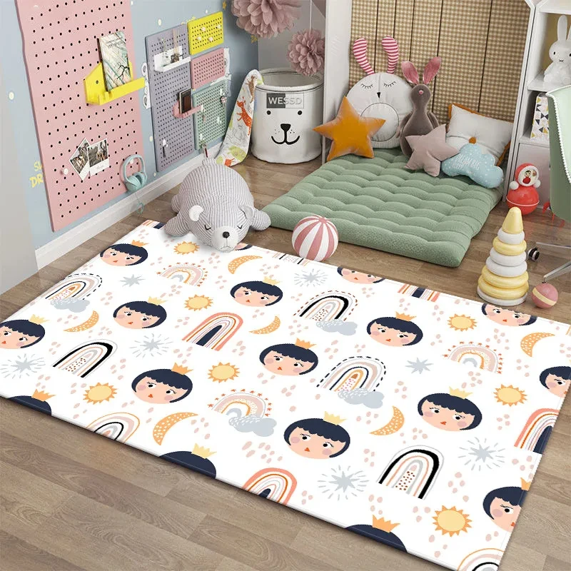 Cartoon Rugs for Bedrooms Cute Animal Carpet Korean Style Mat Soft Room ...