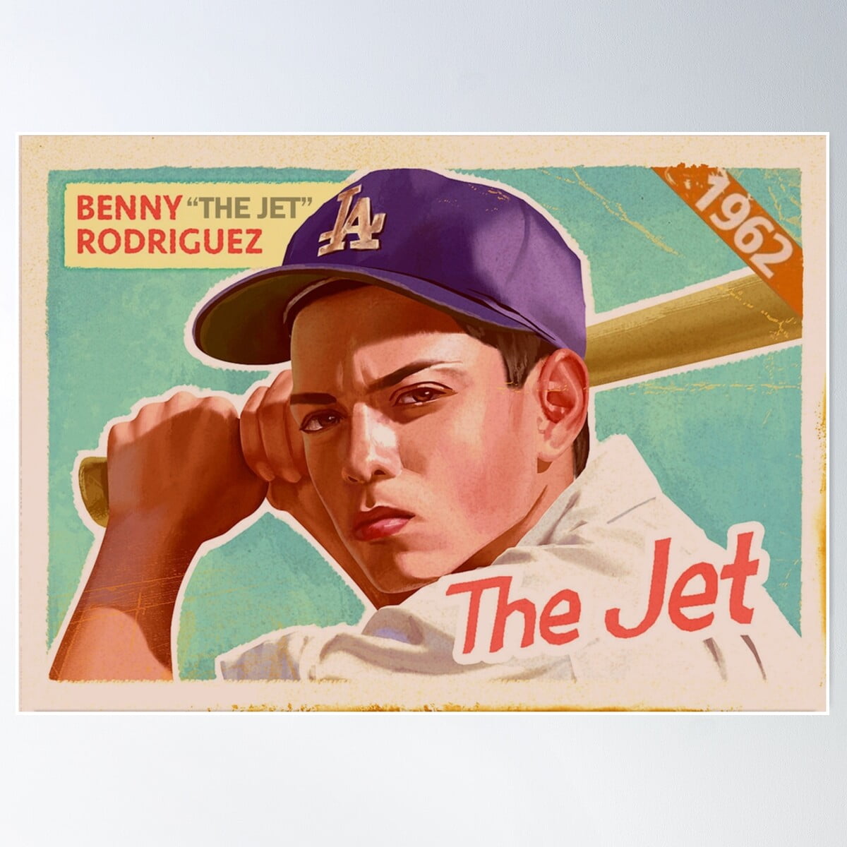 Cartoon Sandlot (Benny The Jet) Poster Wall Art, Modern Wall Decor For ...