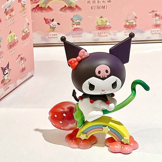 Cartoon Sanrio Action Figure Blind Box Strawberry Garden Hello Kitty ...