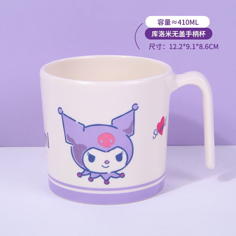 Cartoon Sanrio Anime Figure Tableware Kawaii Purple Kuromi Dinner Set ...