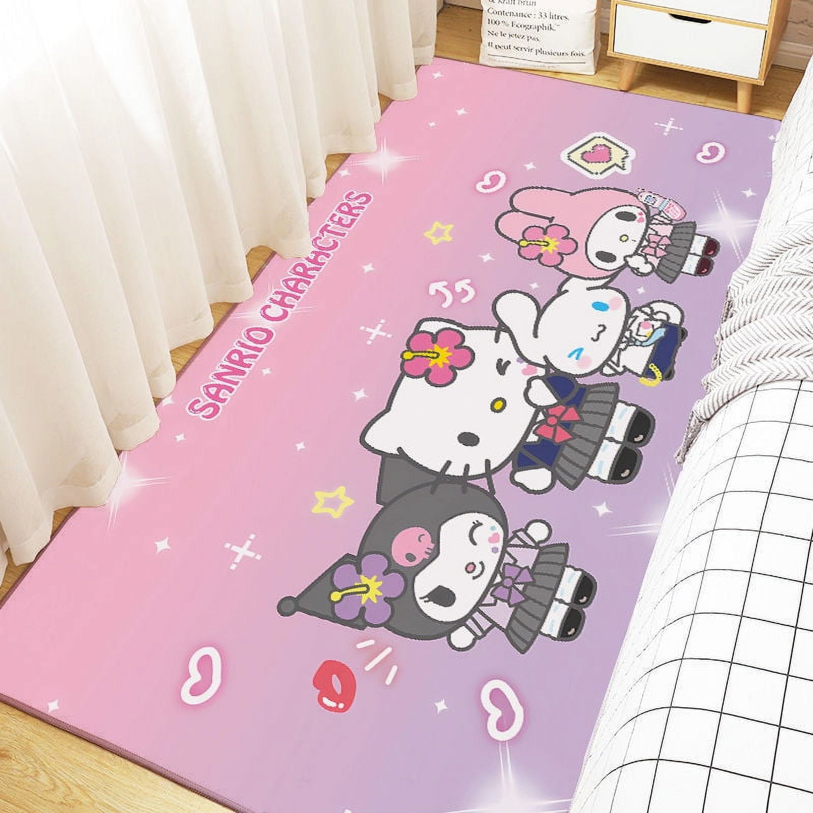 Cartoon Sanrio Carpet Hello Kitty Kuromi Melody Cinnamoroll Lounge Rug ...