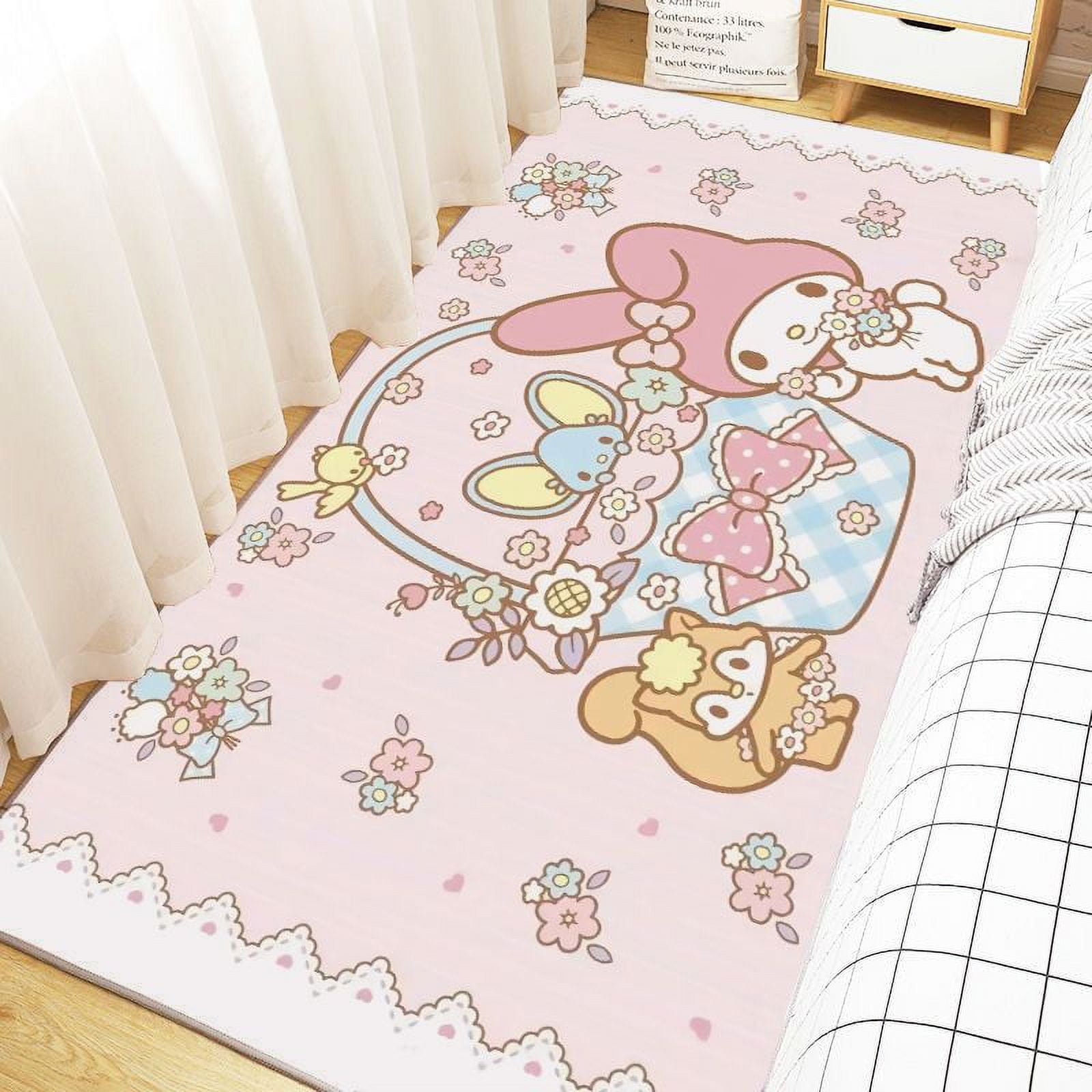 Cartoon Sanrio Carpet Hello Kitty Kuromi Melody Cinnamoroll Lounge Rug ...