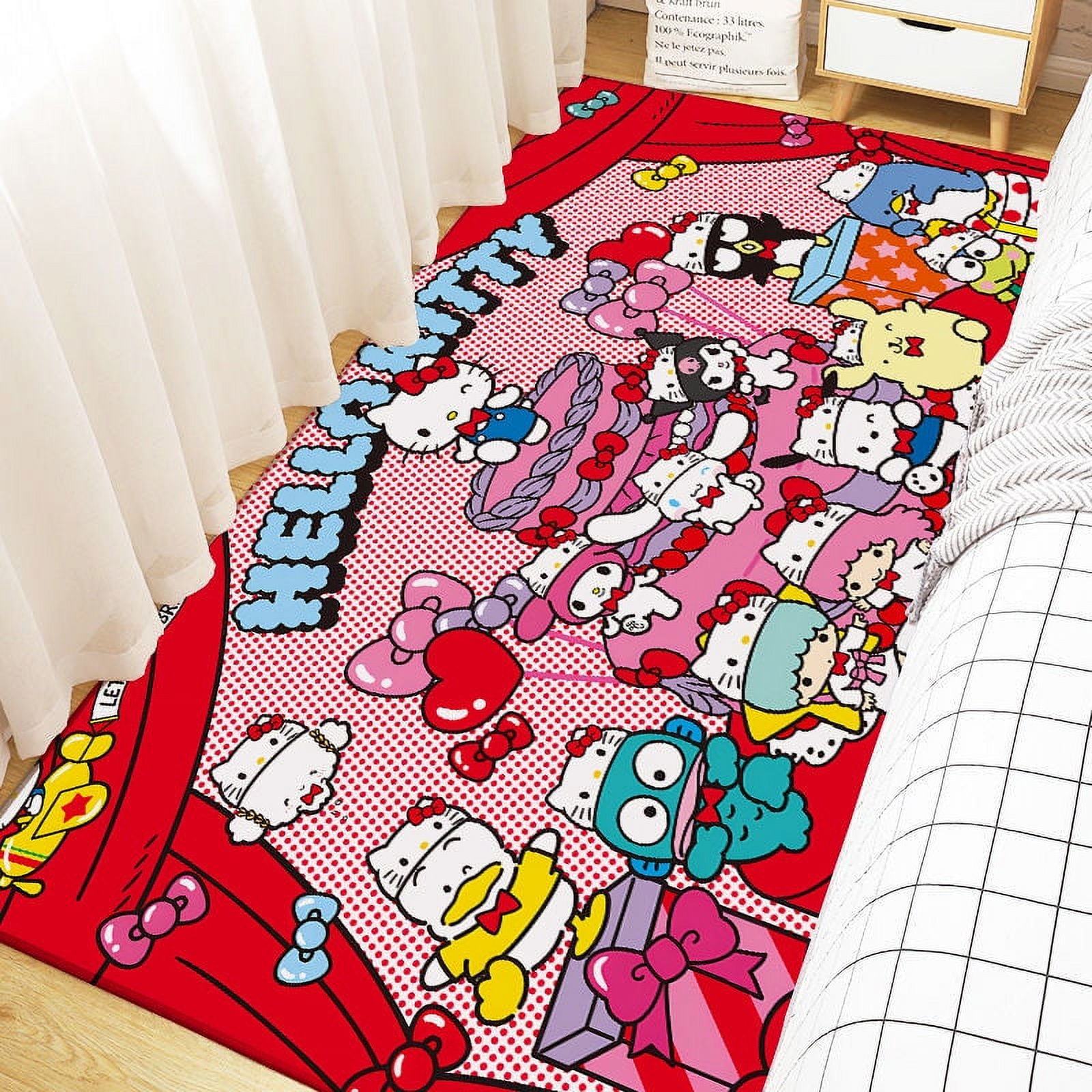 Cartoon Sanrio Carpet Hello Kitty Kuromi Melody Cinnamoroll Lounge Rug ...