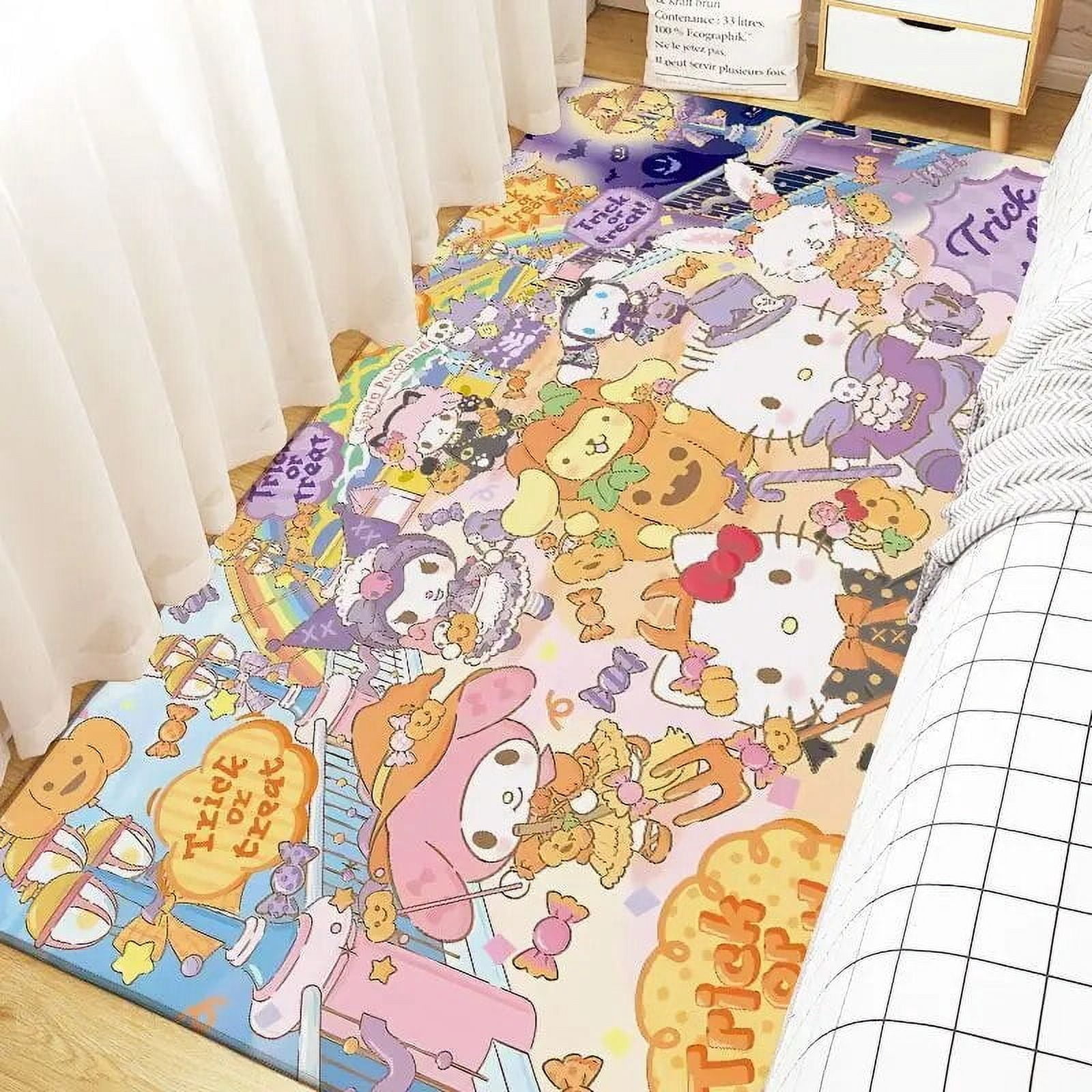 Cartoon Sanrio Carpet Hello Kitty Kuromi Melody Cinnamoroll Lounge Rug ...