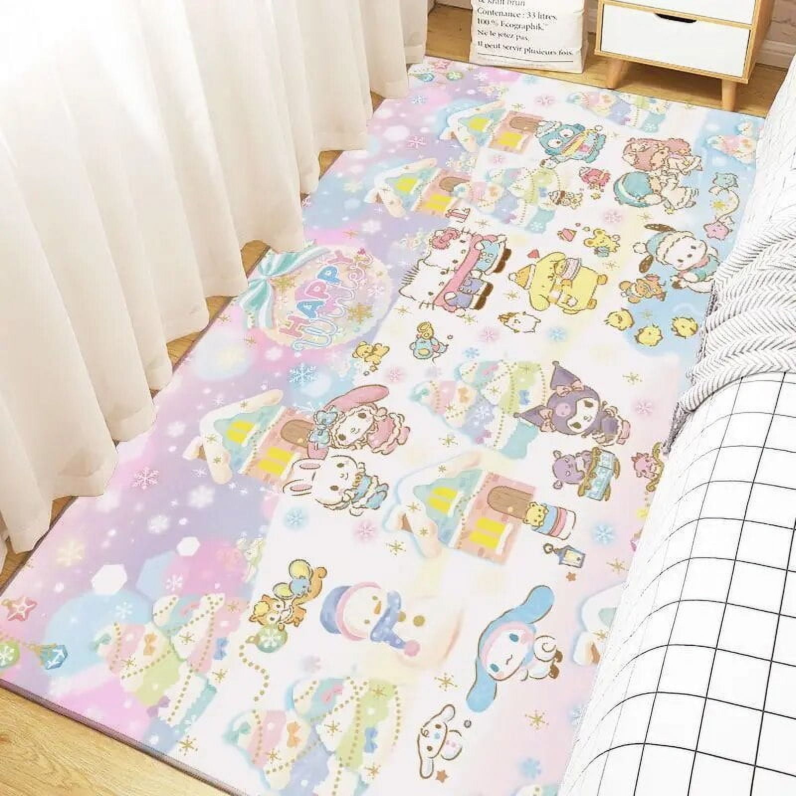 Cartoon Sanrio Carpet Hello Kitty Kuromi Melody Cinnamoroll Lounge Rug ...