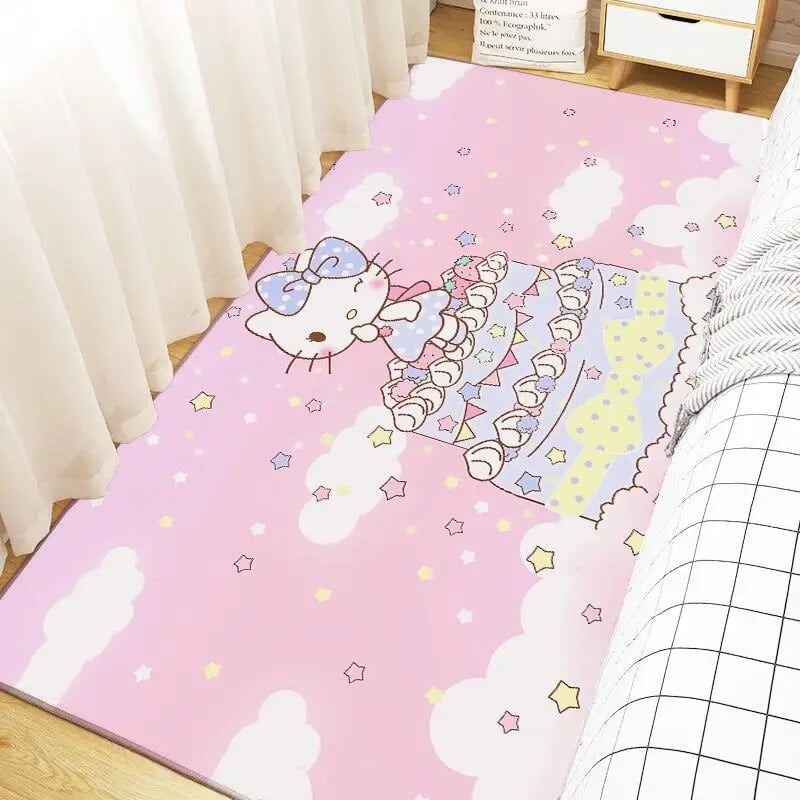 Cartoon Sanrio Carpet Hello Kitty Kuromi Melody Cinnamoroll Lounge Rug ...