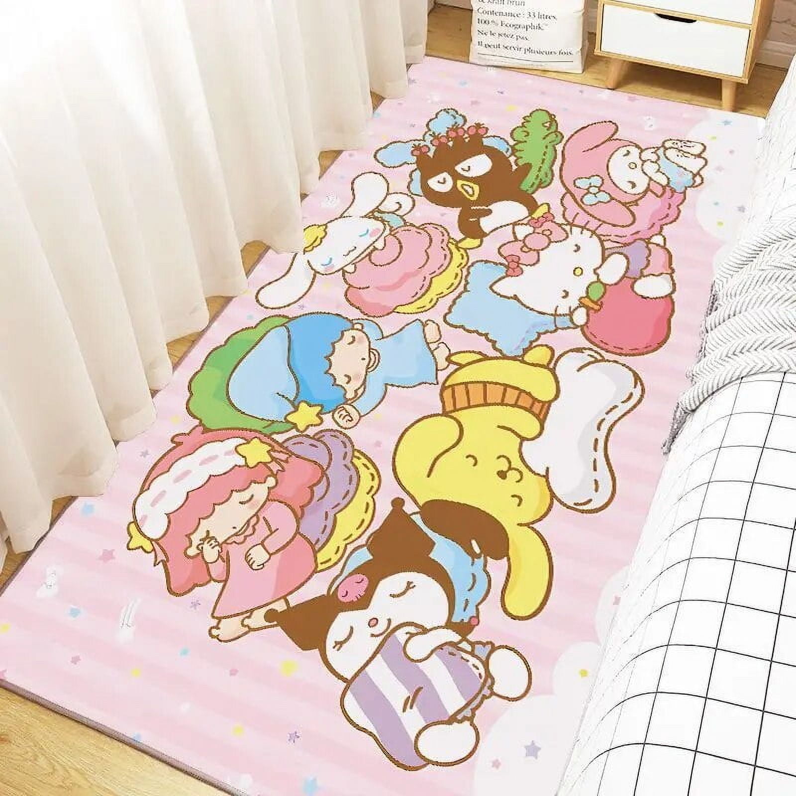 Cartoon Sanrio Carpet Hello Kitty Kuromi Melody Cinnamoroll Lounge Rug ...