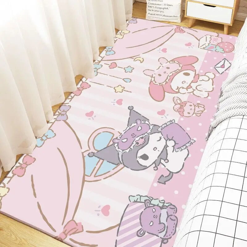 Cartoon Sanrio Carpet Hello Kitty Kuromi Melody Cinnamoroll Lounge Rug ...