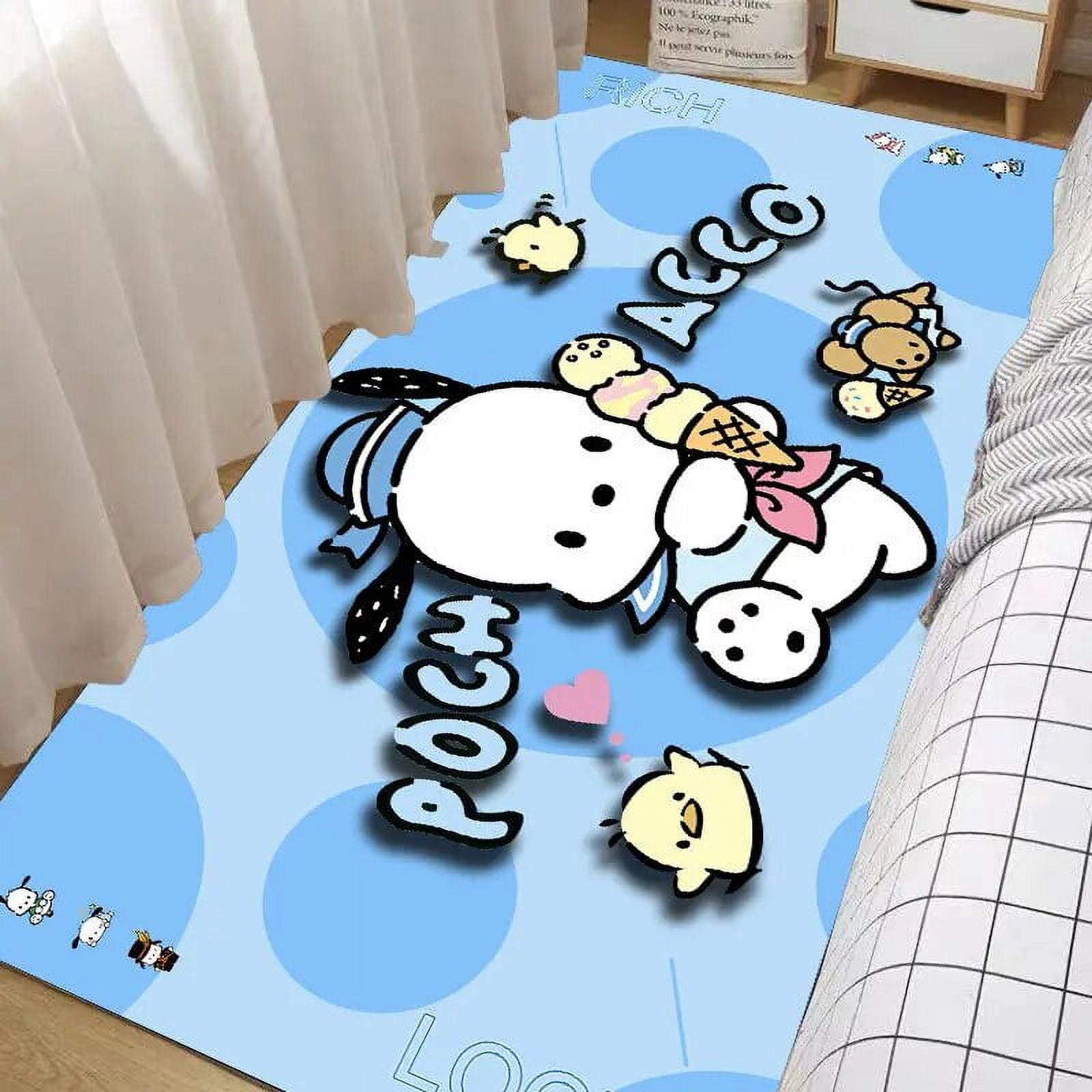 Cartoon Sanrio Carpet Kawaii Pochacco Lounge Rug Anime Bedroom Bedside ...