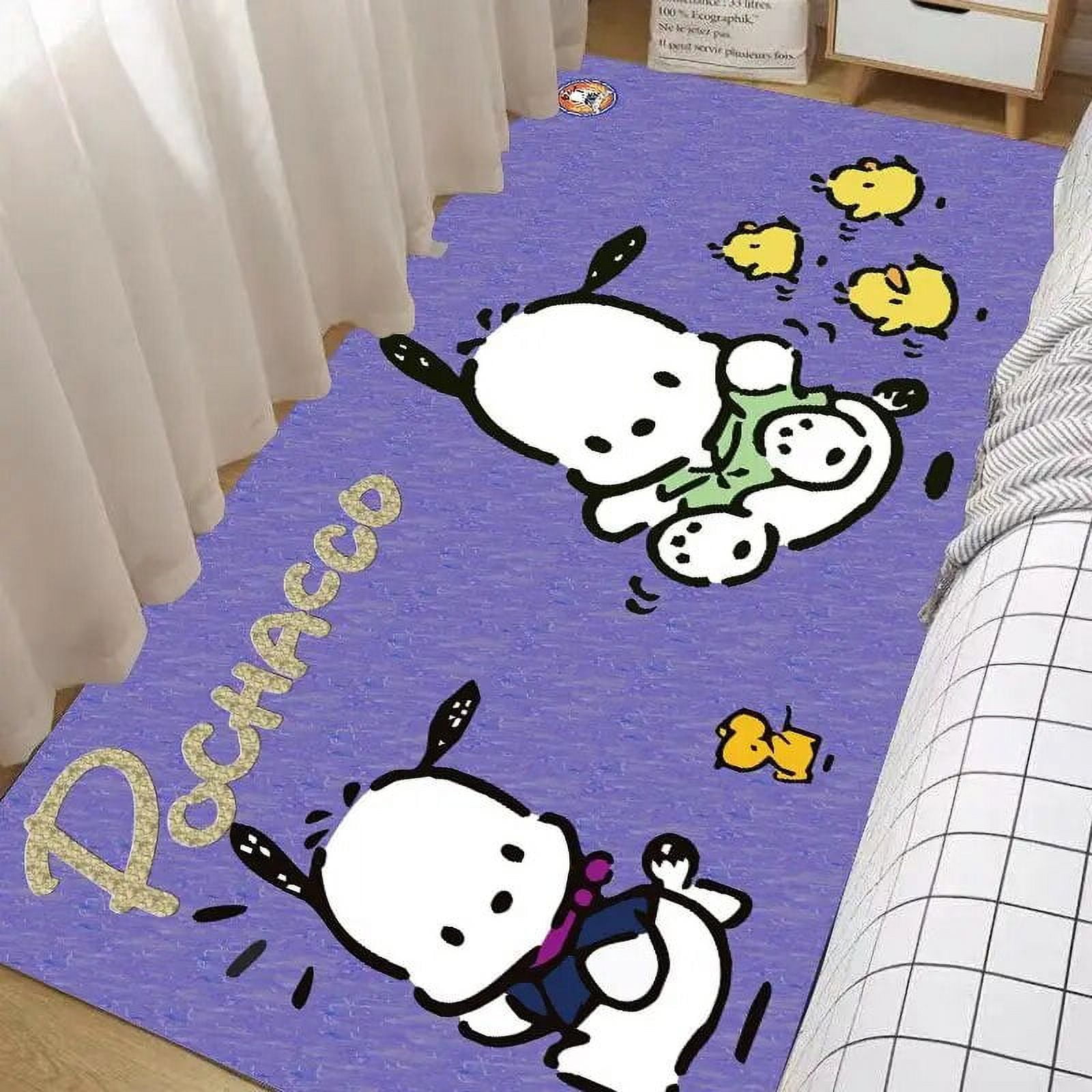 Cartoon Sanrio Carpet Kawaii Pochacco Lounge Rug Anime Kids Bedroom ...