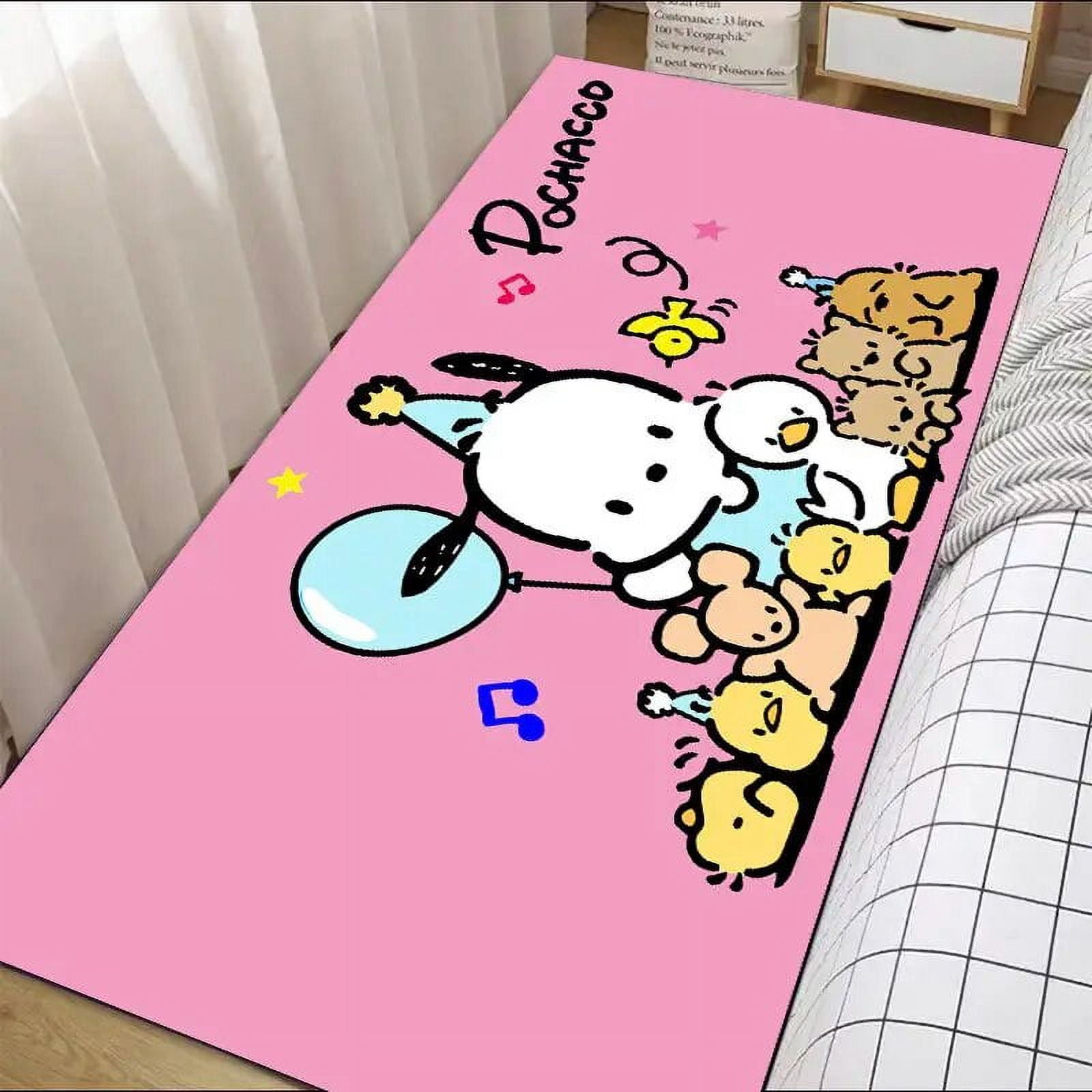 Cartoon Sanrio Carpet Kawaii Pochacco Lounge Rug Anime Kids Bedroom ...