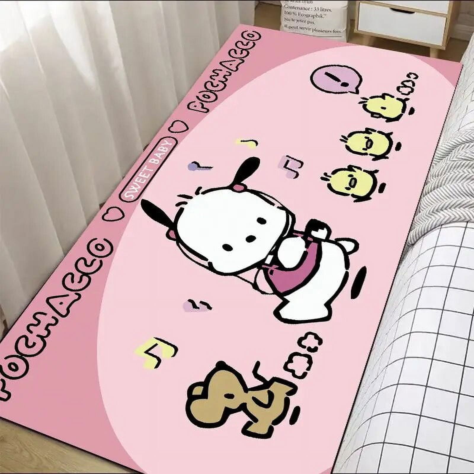 Cartoon Sanrio Carpet Kawaii Pochacco Lounge Rug Anime Kids Bedroom ...