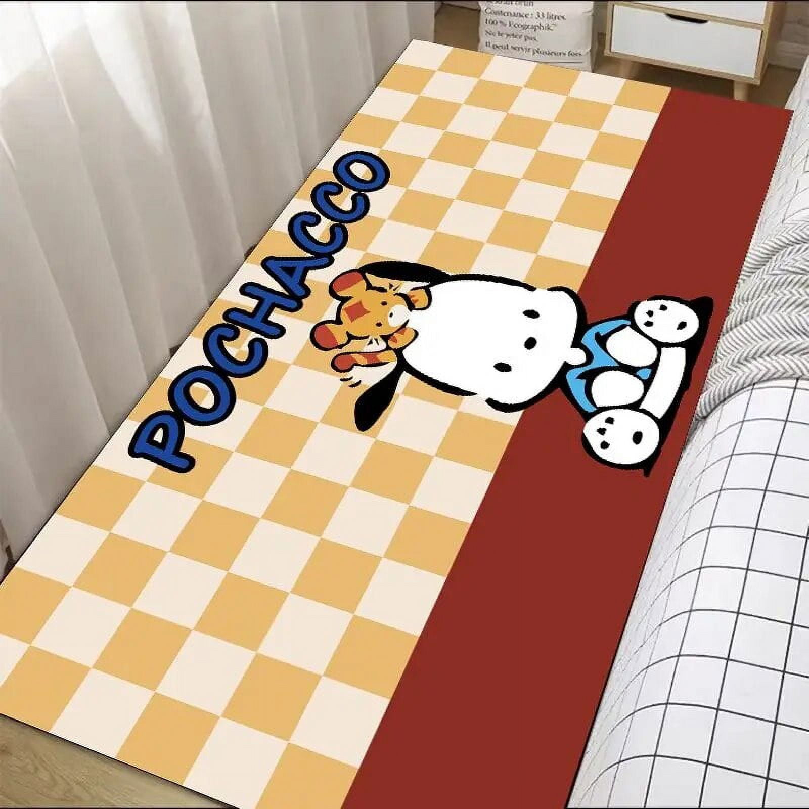 Cartoon Sanrio Carpet Kawaii Pochacco Lounge Rug Anime Kids Bedroom ...
