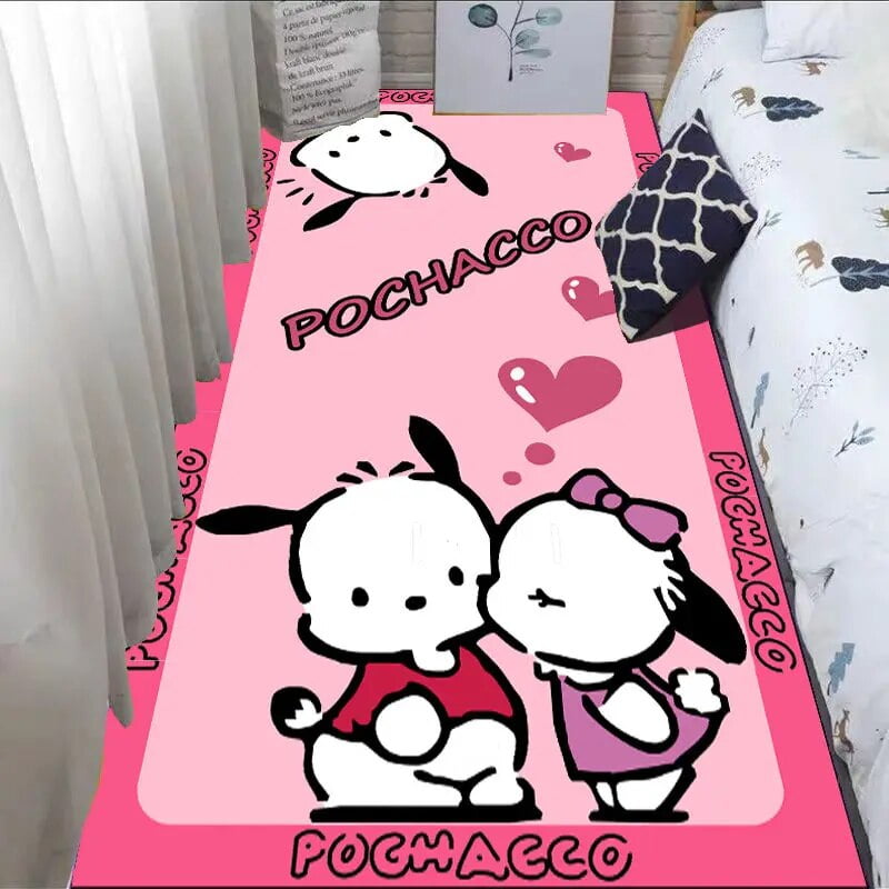 Cartoon Sanrio Carpet Kawaii Pochacco Lounge Rug Anime Kids Bedroom ...